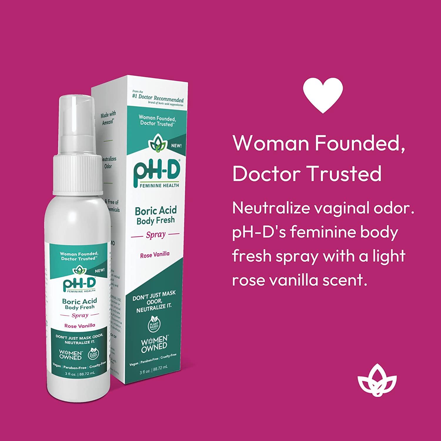 Purify and Refresh with pH-D Feminine Health Boric Acid Body Fresh ...