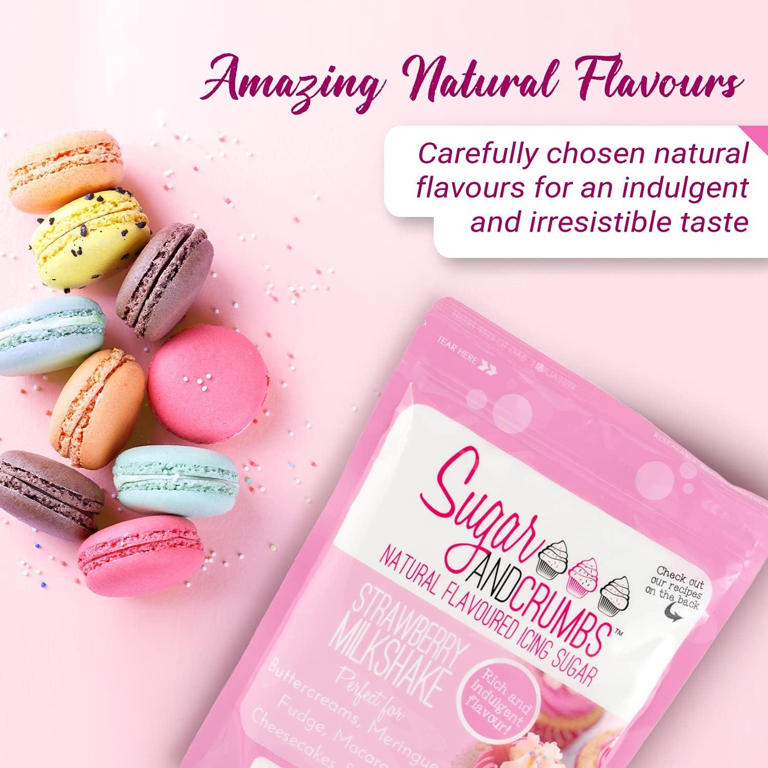 Sugar and Crumbs Natural Flavoured Icing Sugar 500g - Perfect for ...