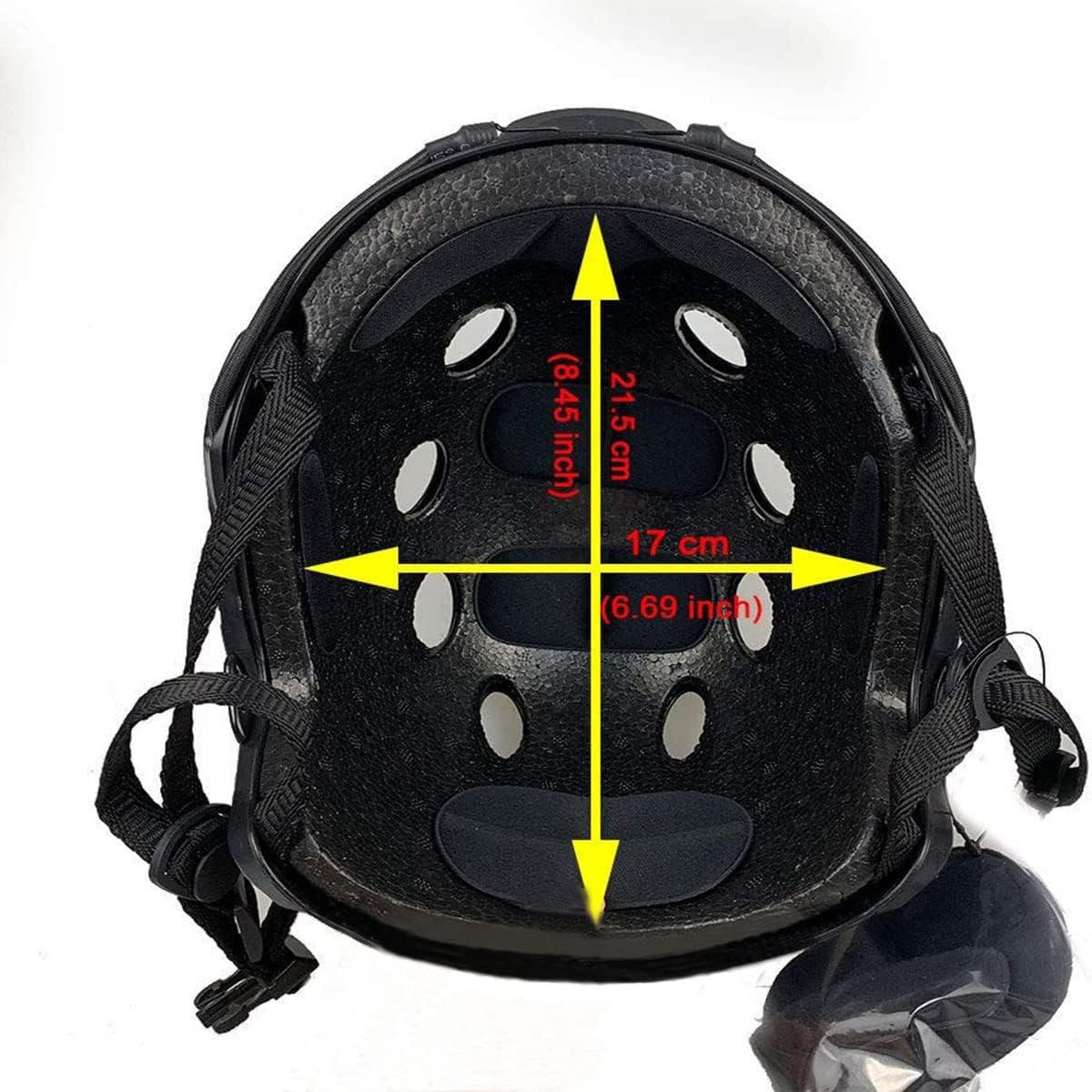 CMAIR4U Airsoft PJ Style Tactical Helmet Fast Helmet for Paintball Black