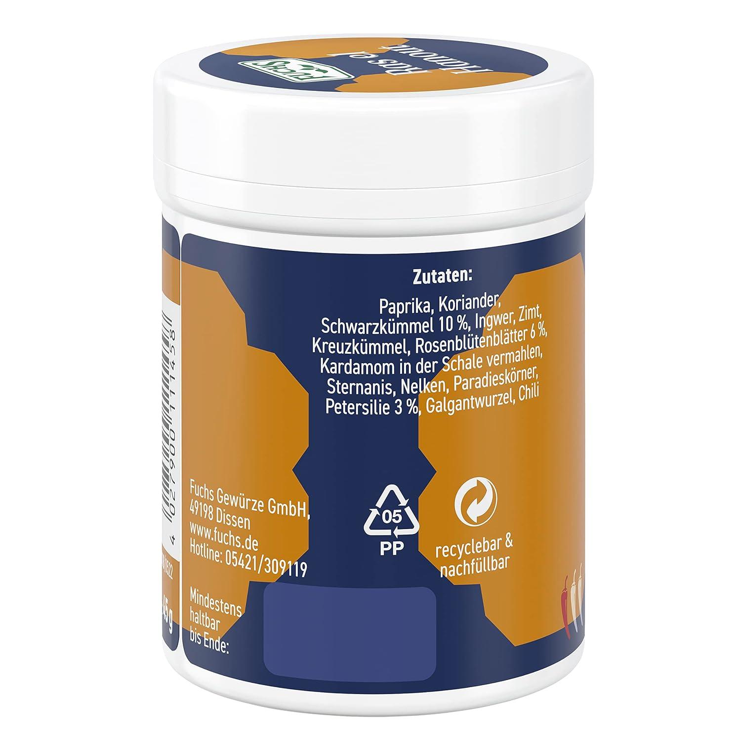 Fuchs Gourmet Selection Ras el Hanout Spice Mix - 45g | Authentic ...