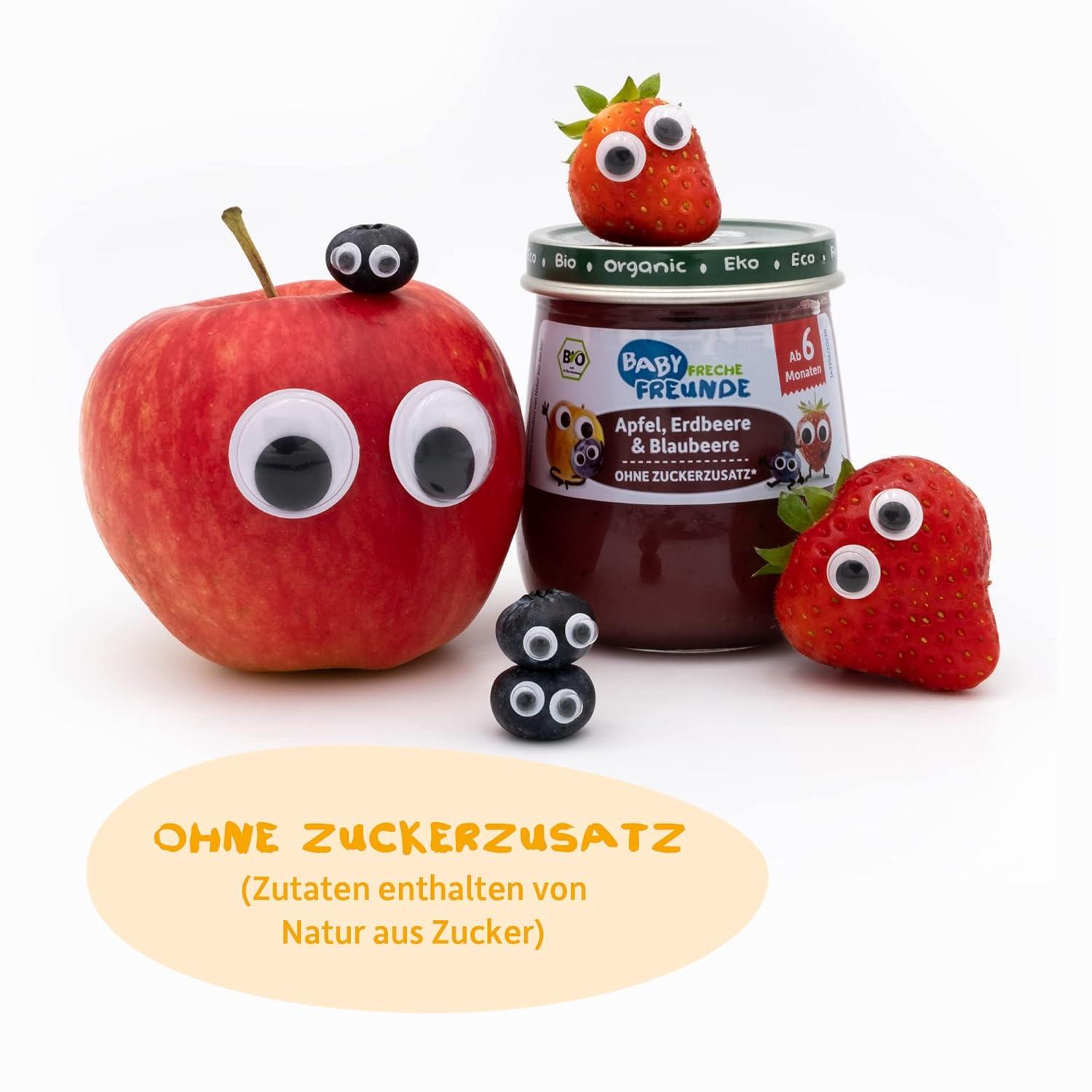 Cheeky Friends Organic Baby Glasses - Apple Strawberry & Blueberry ...