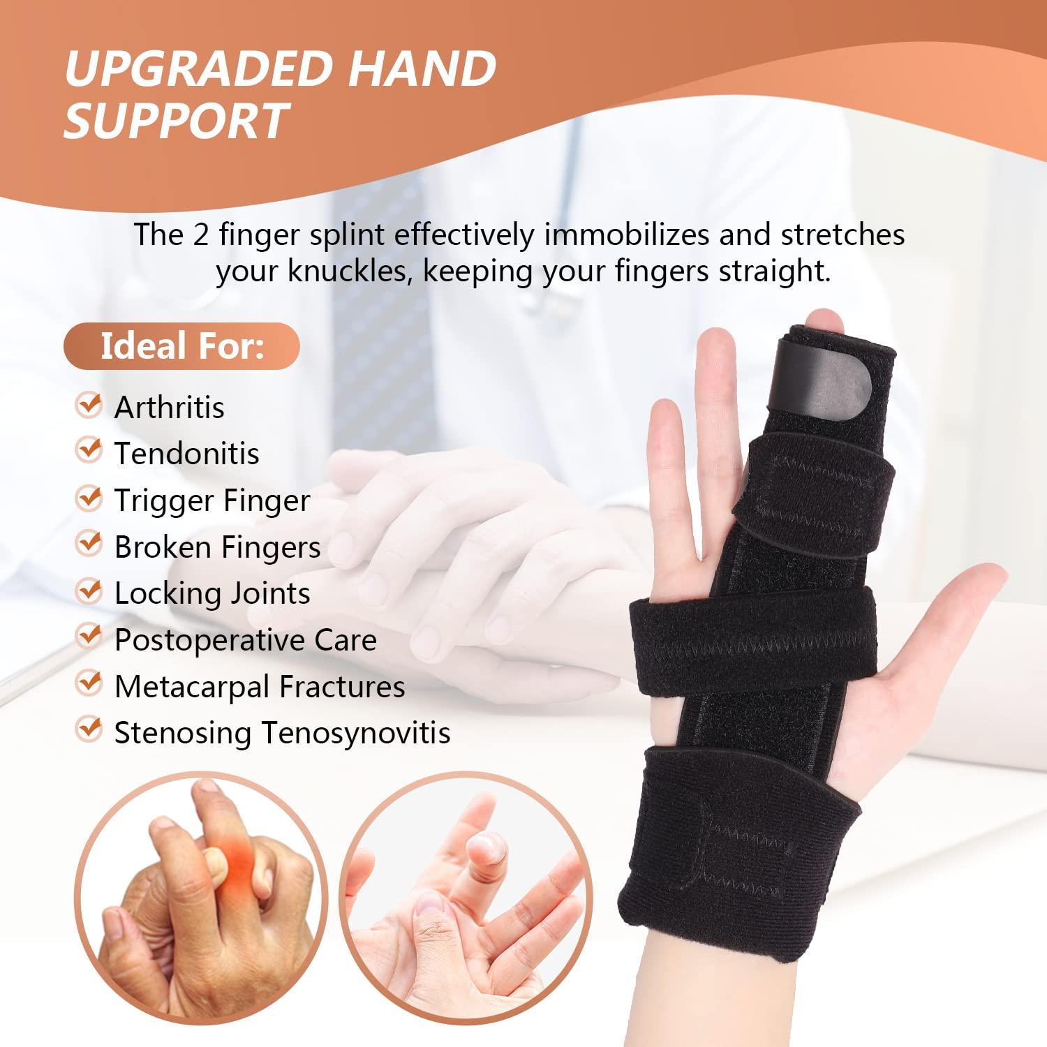 Scurnhau Trigger Finger Splint - Reversible Brace for Mallet Finger ...