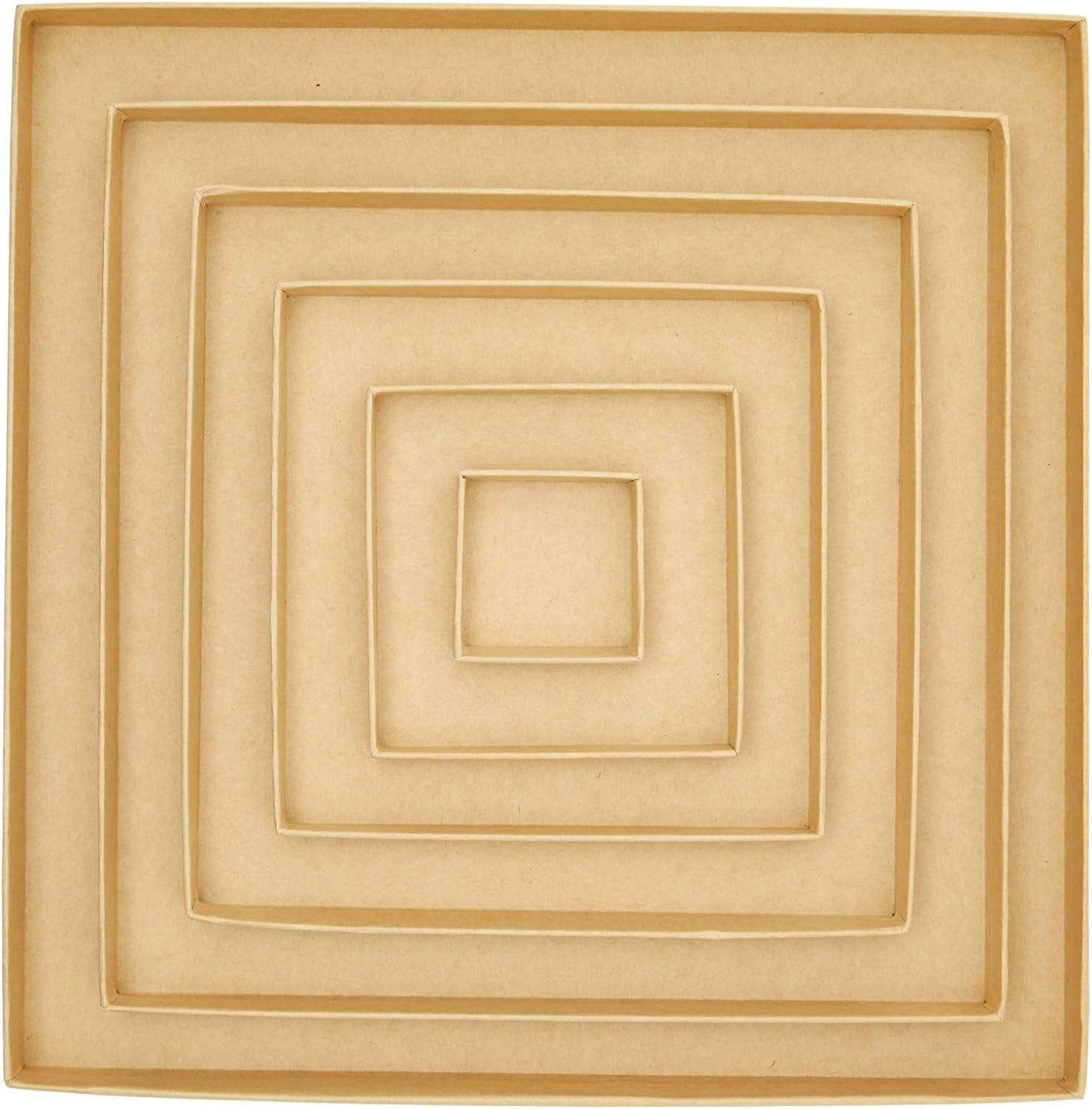 6-Pack Decorative Nested Gift Boxes with Lids - Assorted Sizes, Square ...