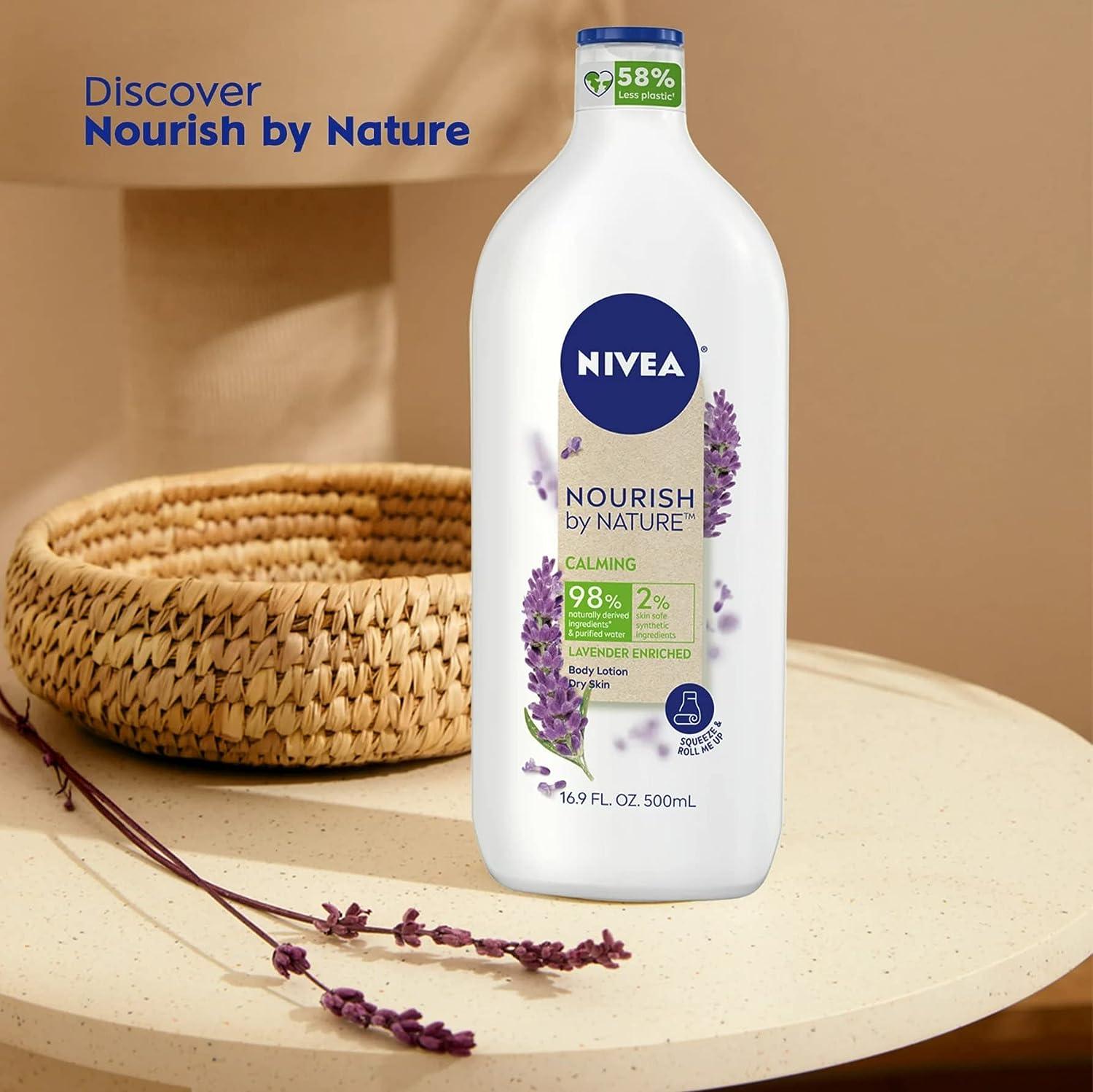 NIVEA Calming Lavender Enriched Body Lotion 16.9 fl oz - Nourish Dry ...