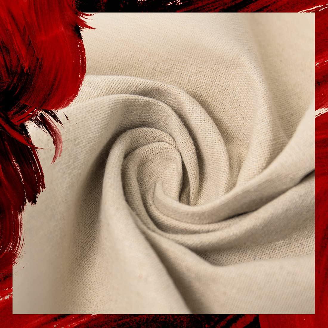 Premium Linen Canvas Roll 22x118 Inch for Acrylic Oils Painting ...