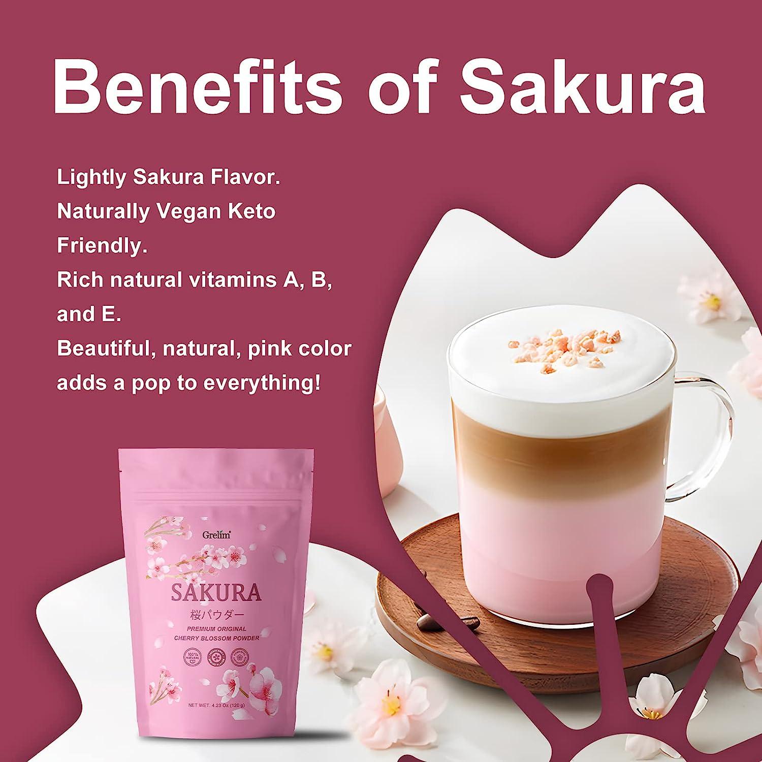 GRELIM Sakura Powder: Premium Cherry Blossom Powder for Baking | Made ...