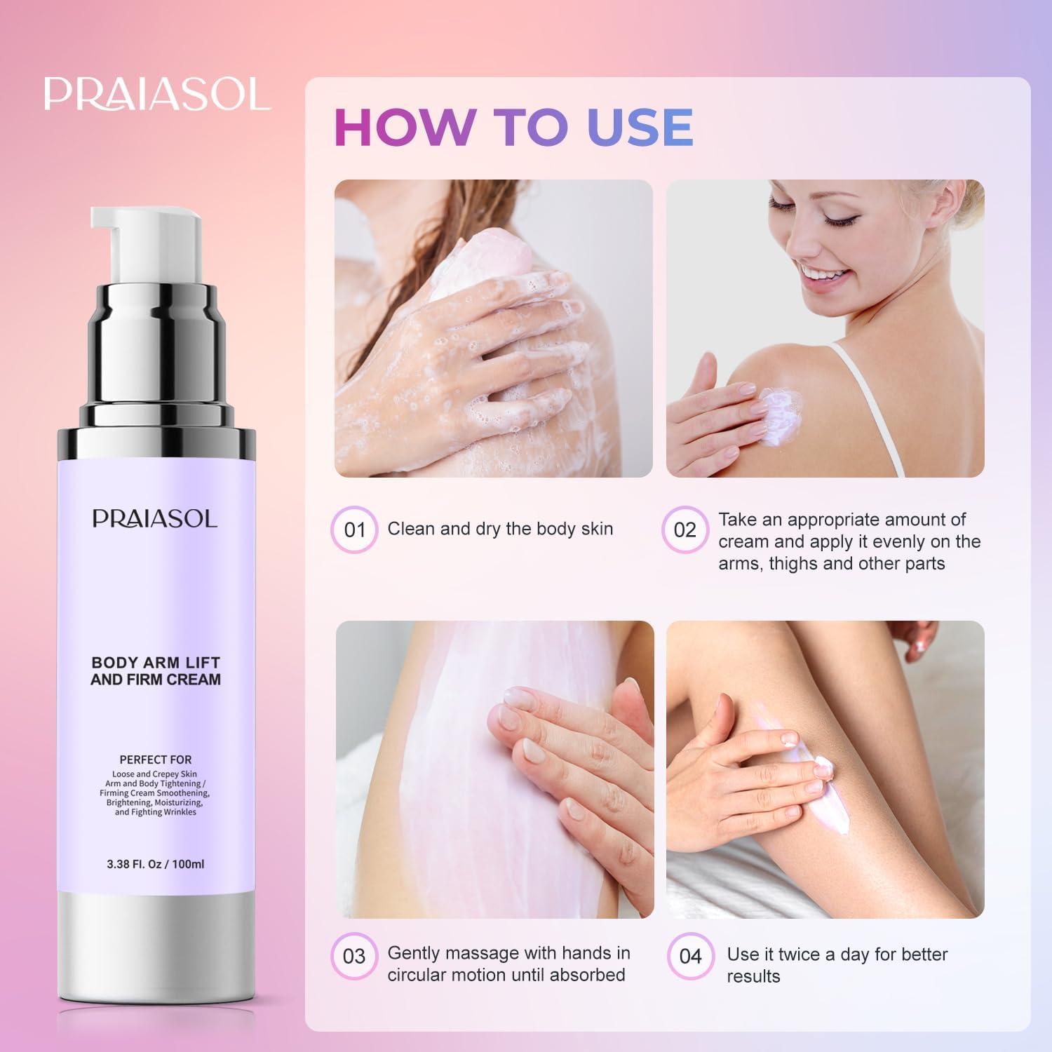 Lift and Firm Arm Cream - Body Firming & Tightening for Arms Thighs and ...