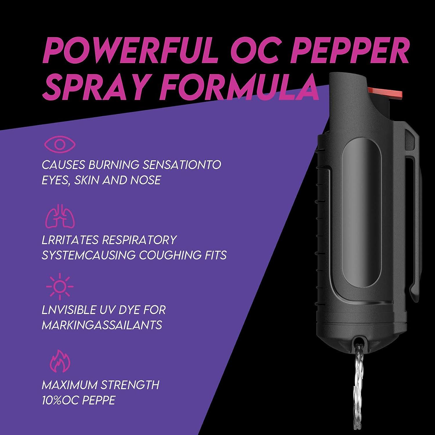 Aimhunter Max Strength OC Pepper Spray | Quick Release Finger Grip ...