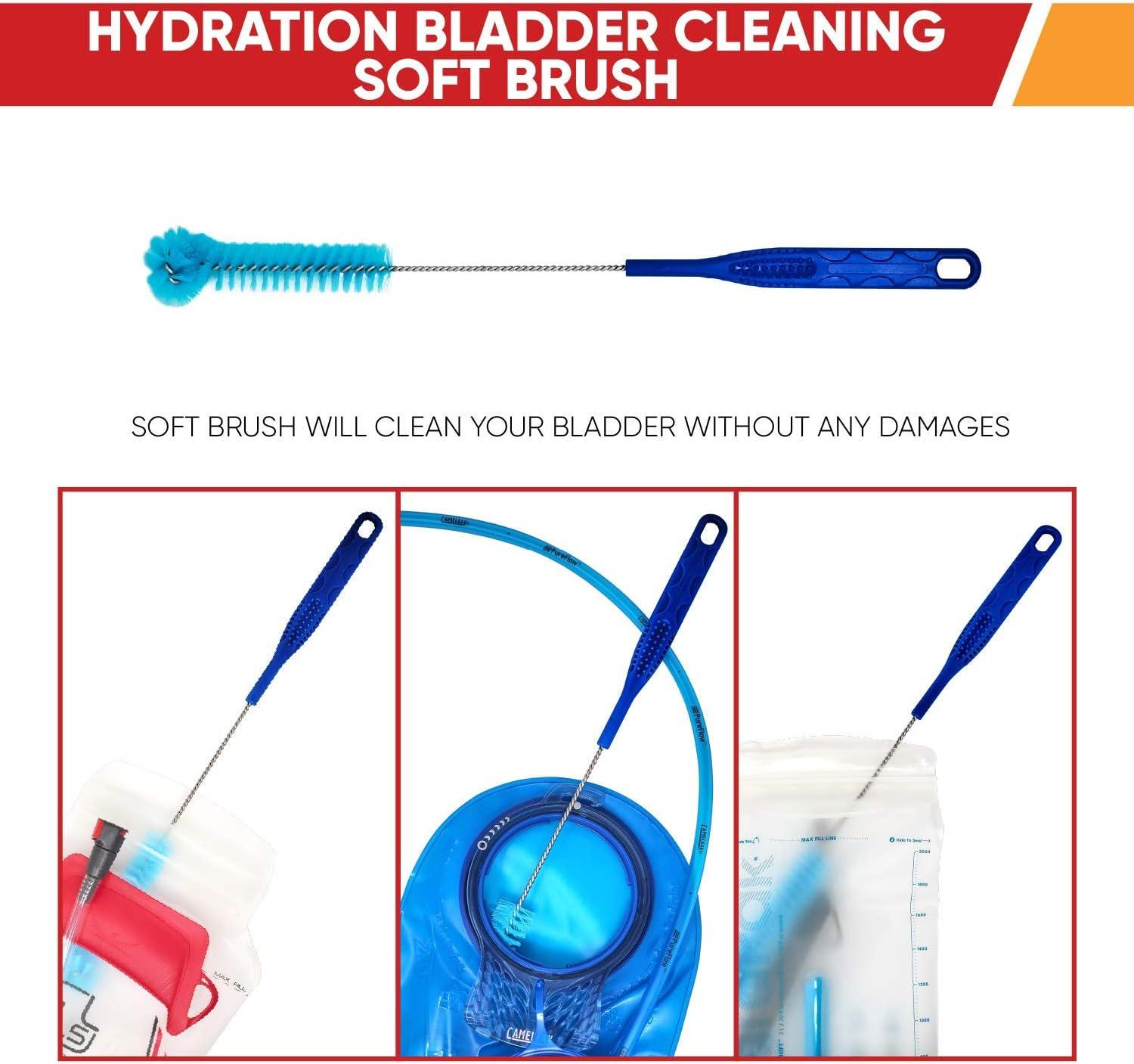 Reservoir Hydration Bladder Cleaning Kit - 6-In-1 Cleaner Set with ...