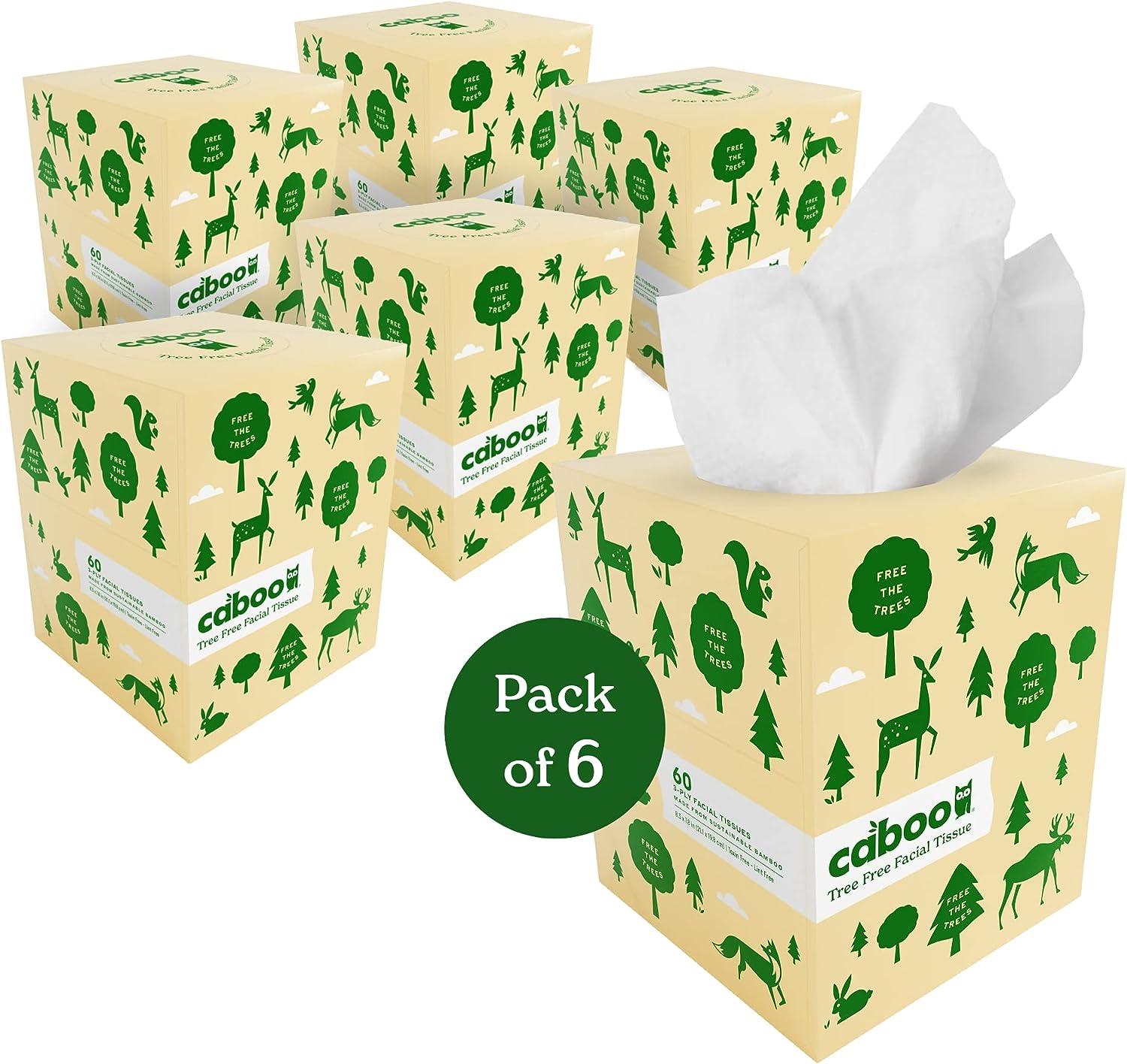 Caboo Tree Free Bamboo Facial Tissue Paper - Eco Friendly ...