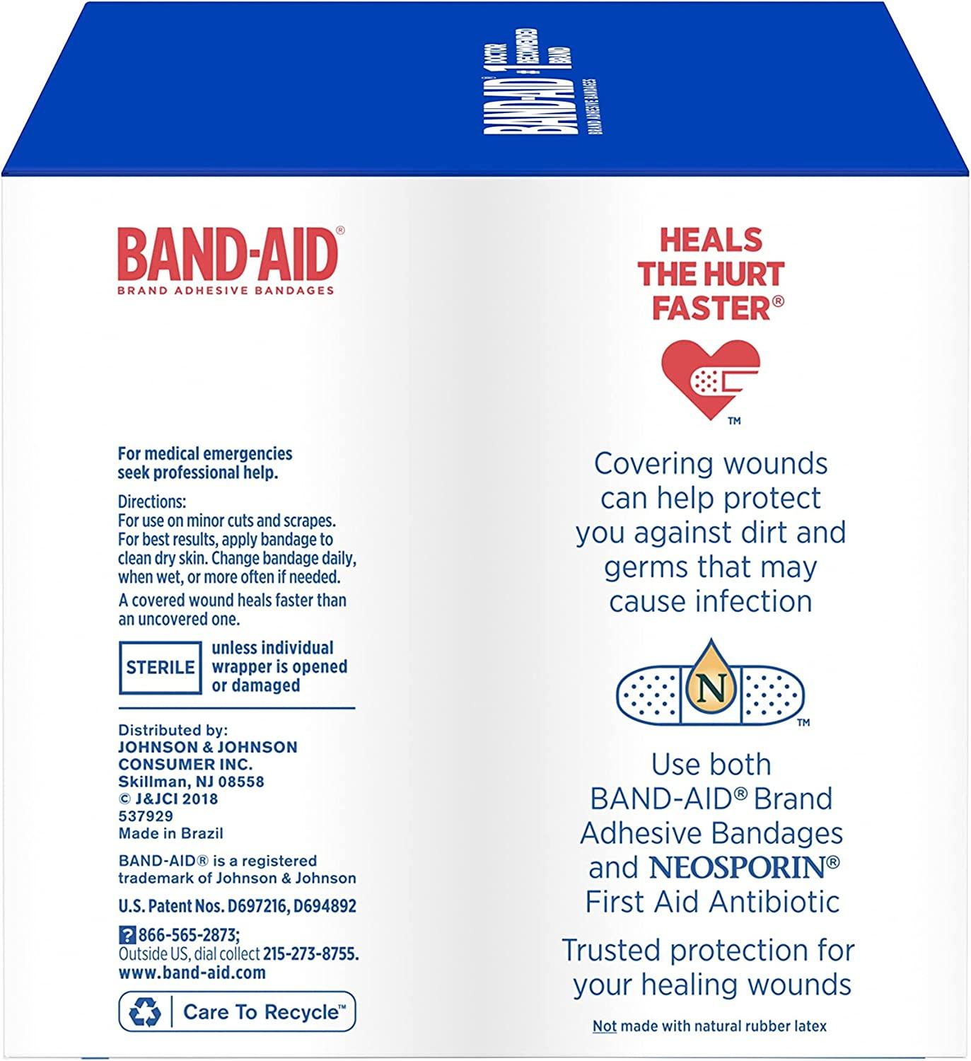 Band-Aid Family Variety Pack - 280 ct, Sheer & Clear Flexible Sterile ...