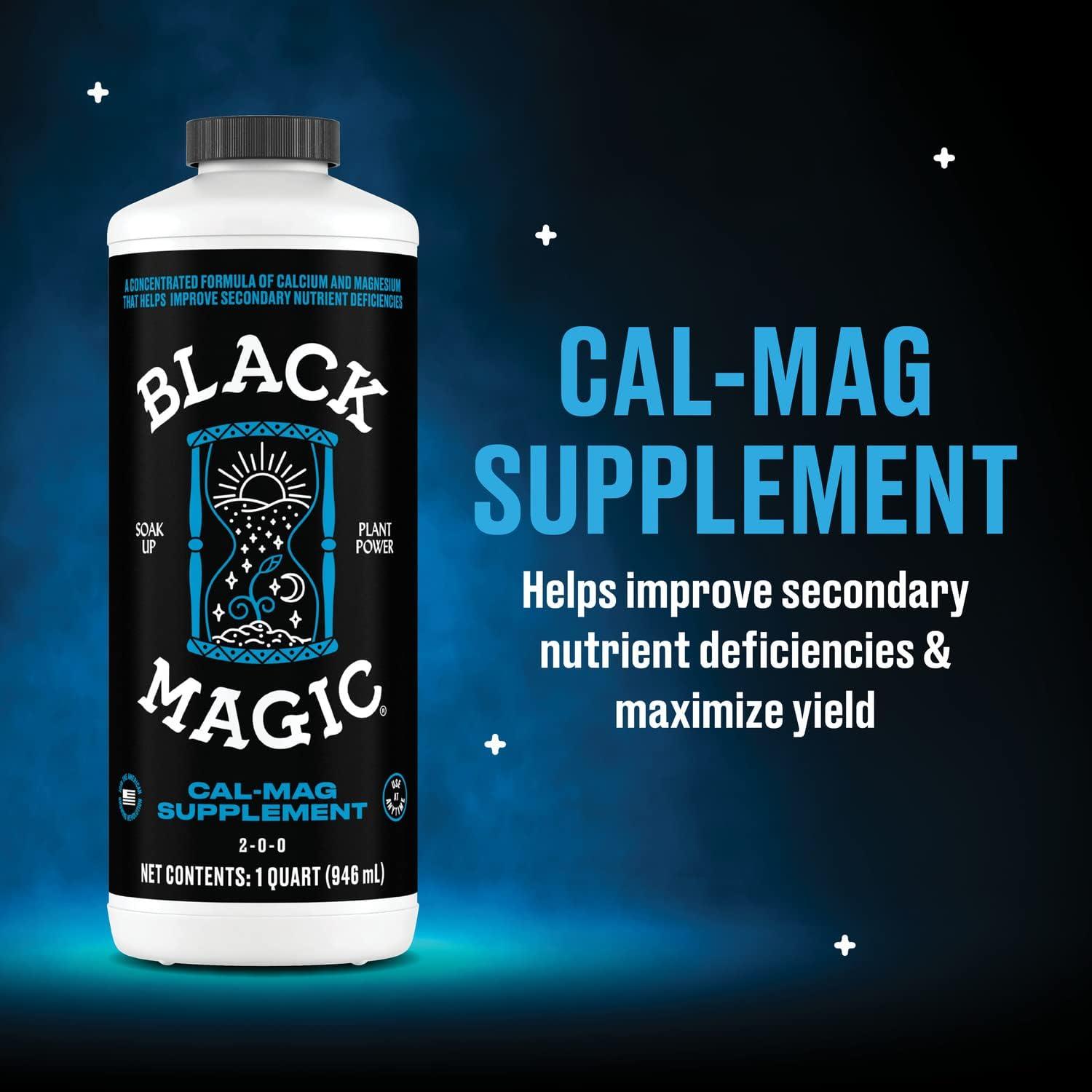 Black Magic Cal-Mag Supplement - Concentrated 2-0-0 Formula with ...