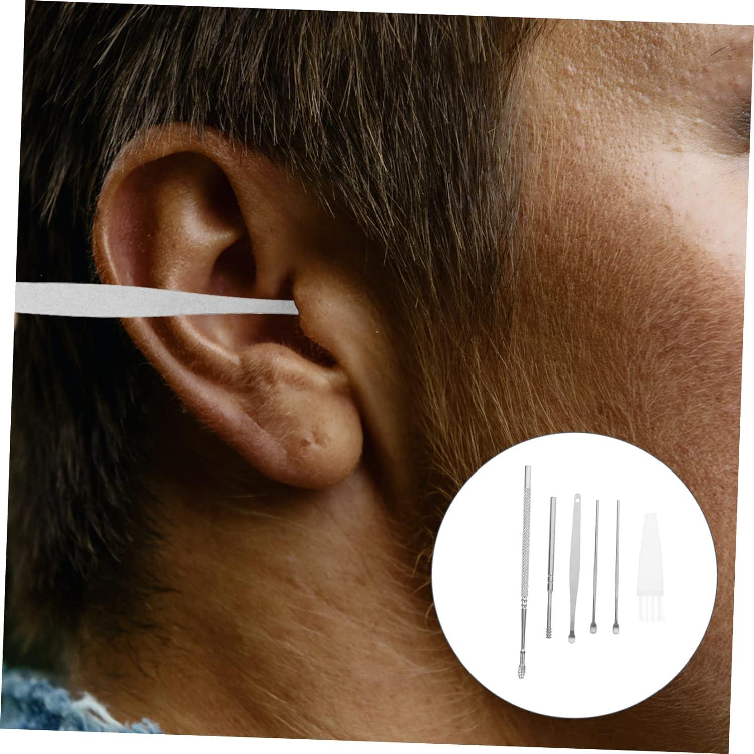 Lurrose 4 Sets Ear Pick Tool - Stainless Steel Ear Wax Removal Kit for ...