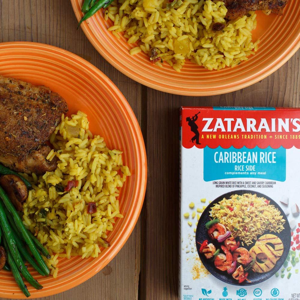 Zatarain's Caribbean Rice 6 oz (Pack of 12) - Authentic Island Flavor ...