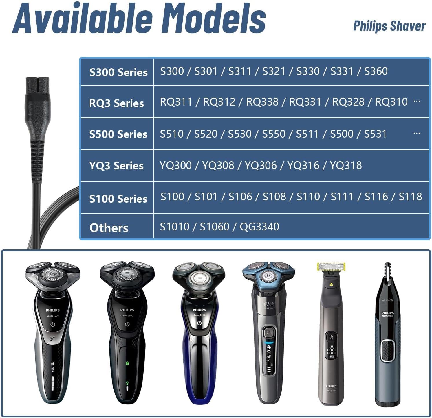 4.3V Charger Cable for Philips Multigroom Shaver | Replacement Beard ...