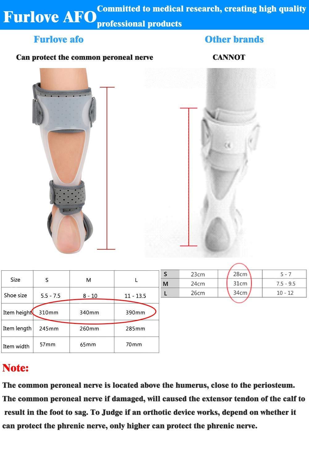 AFO Drop Foot Brace - Medical Ankle Foot Orthosis for Postural ...