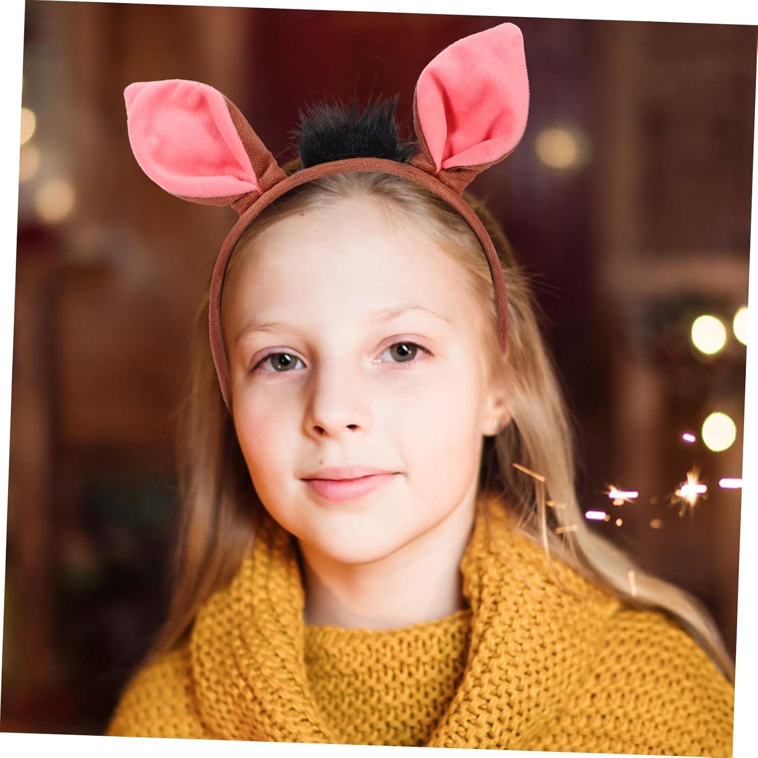 MERRYHAPY Warthog Headband Animal Ear Headband for Cosplay Ear Headband ...