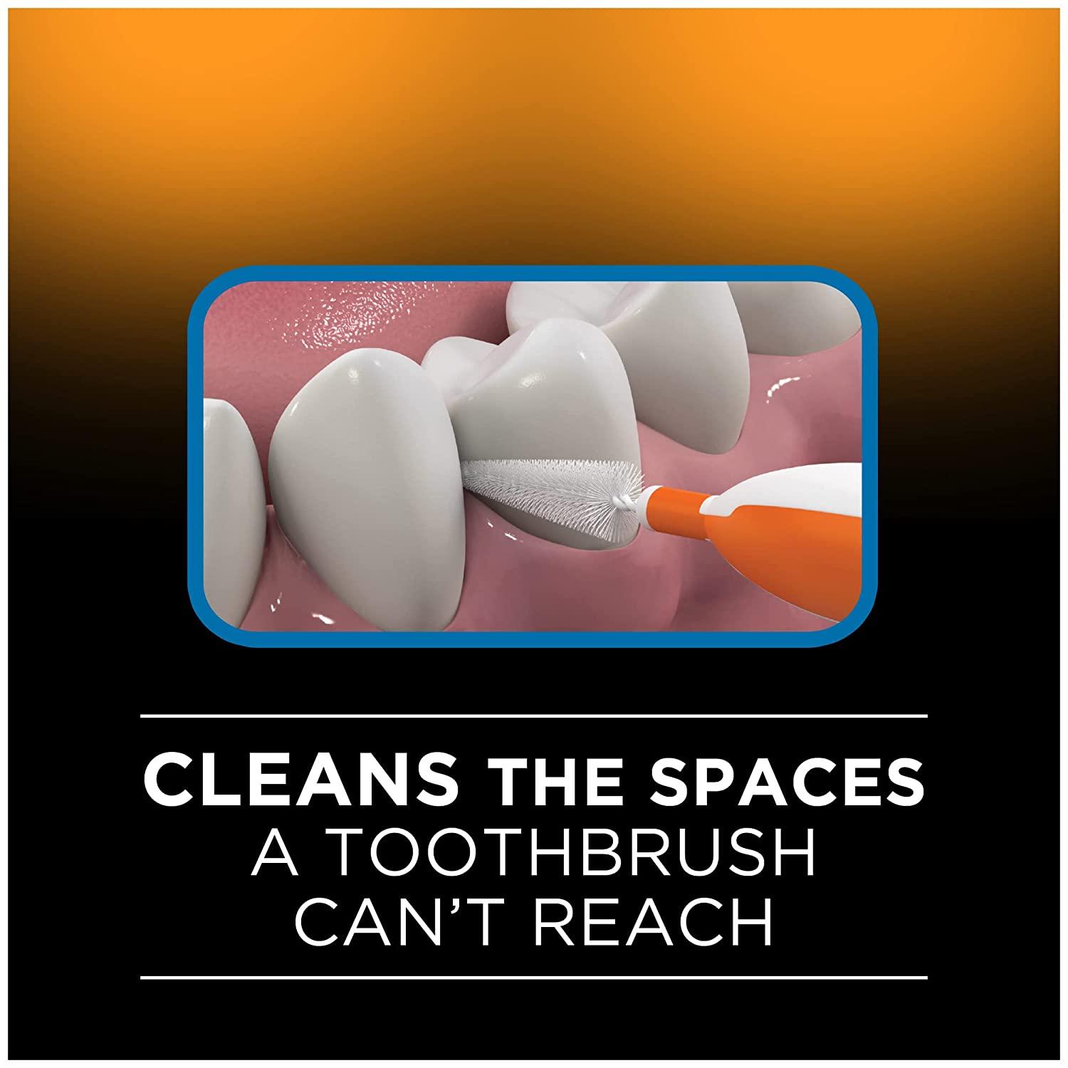 DenTek Easy Brush Advanced Clean Interdental Cleaners - Standard 10 ...