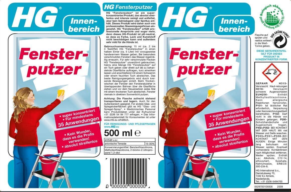 HG Fensterputzer Window Cleaner 35 Window Washes 500 ml | Buy Now with ...