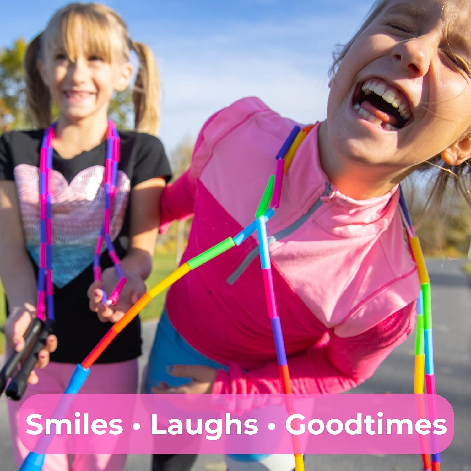 Adjustable Kids Exercise Jump Rope | Durable Shatterproof Beads | 7ft ...