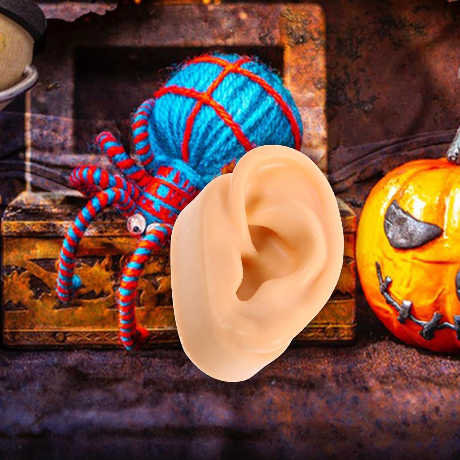 Shop ibasenice Prank Ear Silicone Model - Realistic Fake Human Ear ...