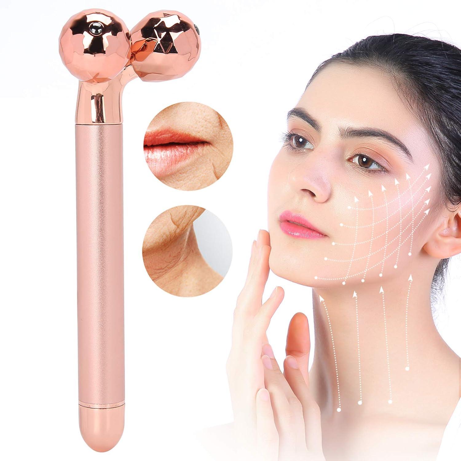 Buy Electrical 3D Face Roller - V-Face Massager with Micro Vibration ...