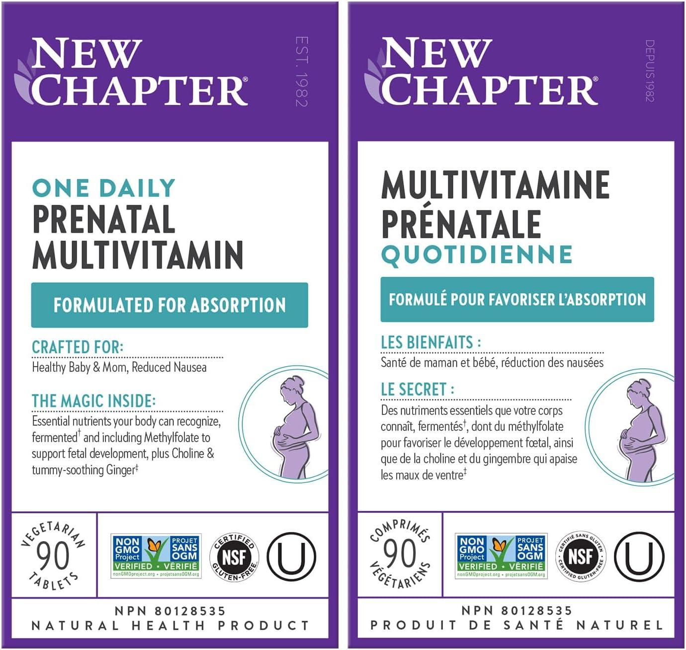 New Chapter Prenatal Vitamins Prenatal Multivitamin with Methylfolate ...