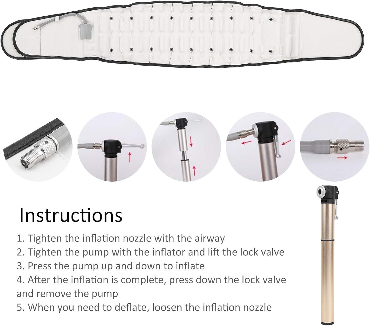 Herchr Inflatable Waist Belt | Healthy Lumbar Support & Traction Belt ...