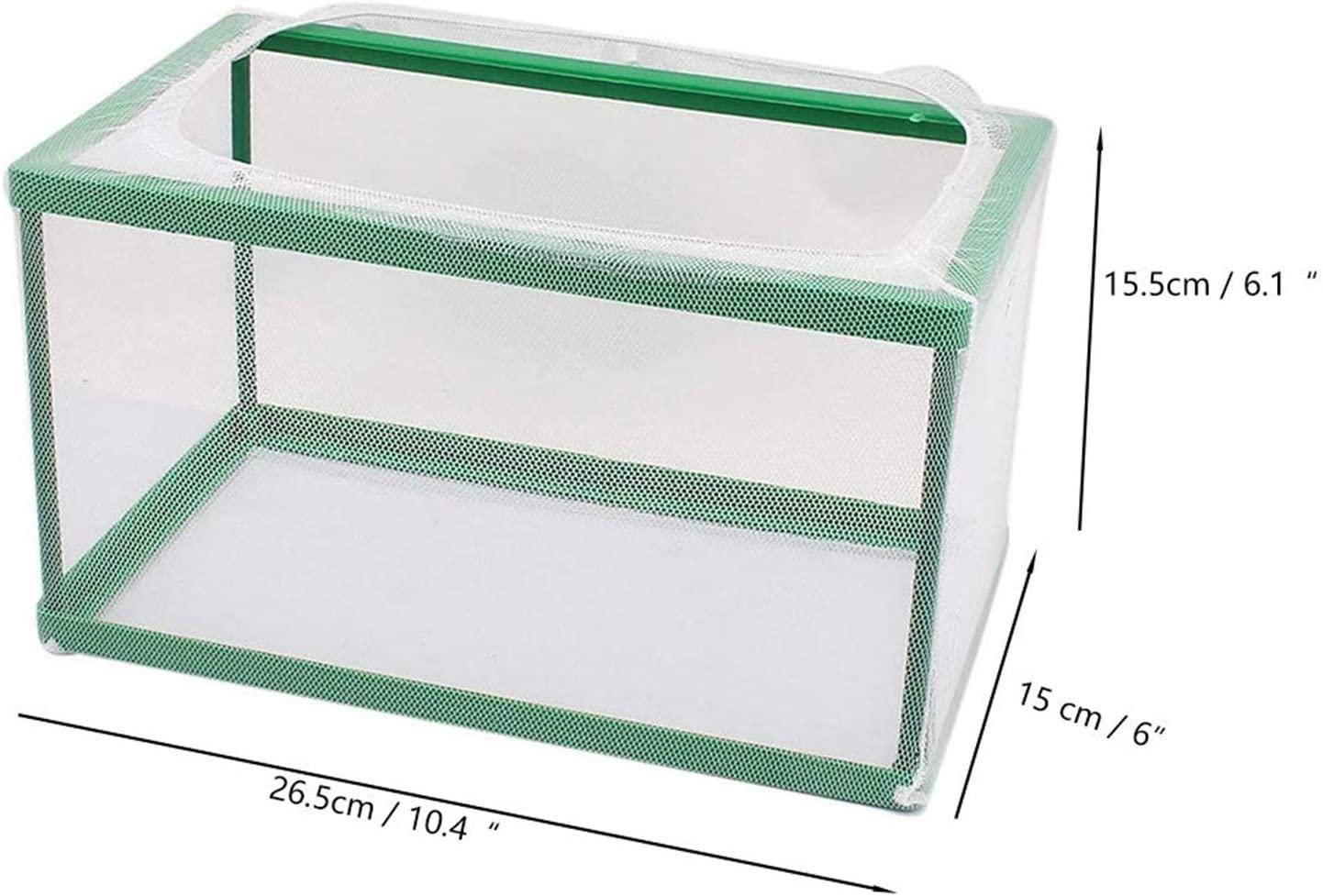 XMHF Nylon Mesh Fish Fry Hatchery Breeder Box - White/Green Separation ...