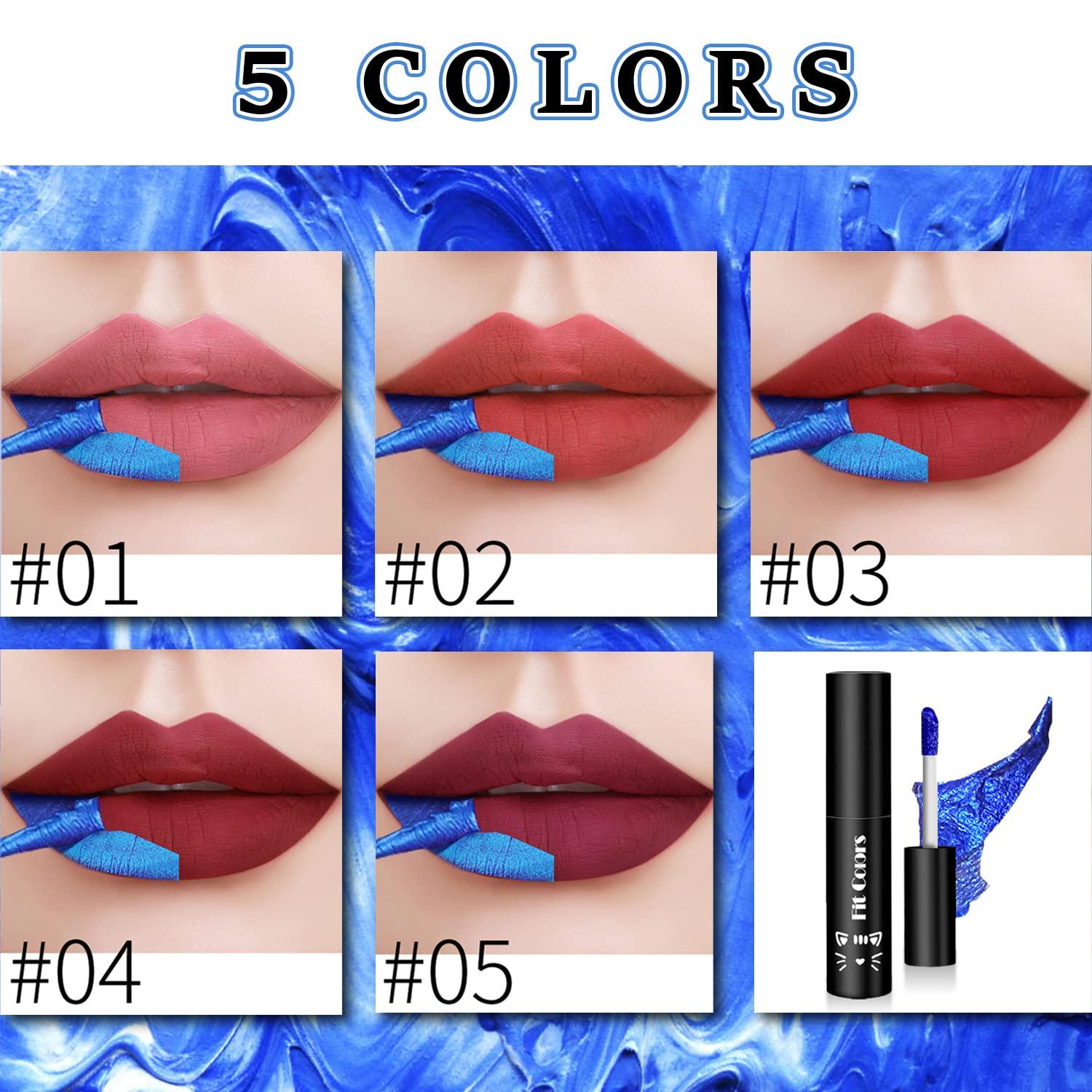 Meilury Lip Stain Set - 5 Colors Peel Off Mask Lip Gloss & Tattoo Tint ...