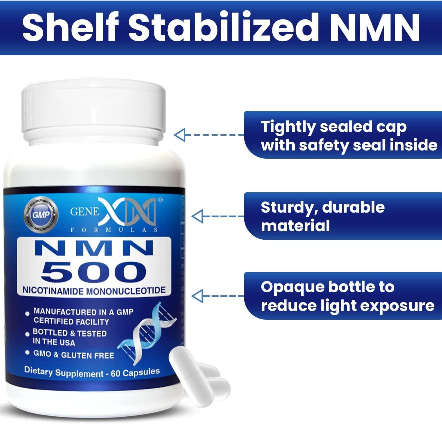 GENEX FORMULAS NMN Nicotinamide Mononucleotide Supplements - 99% Pure ...