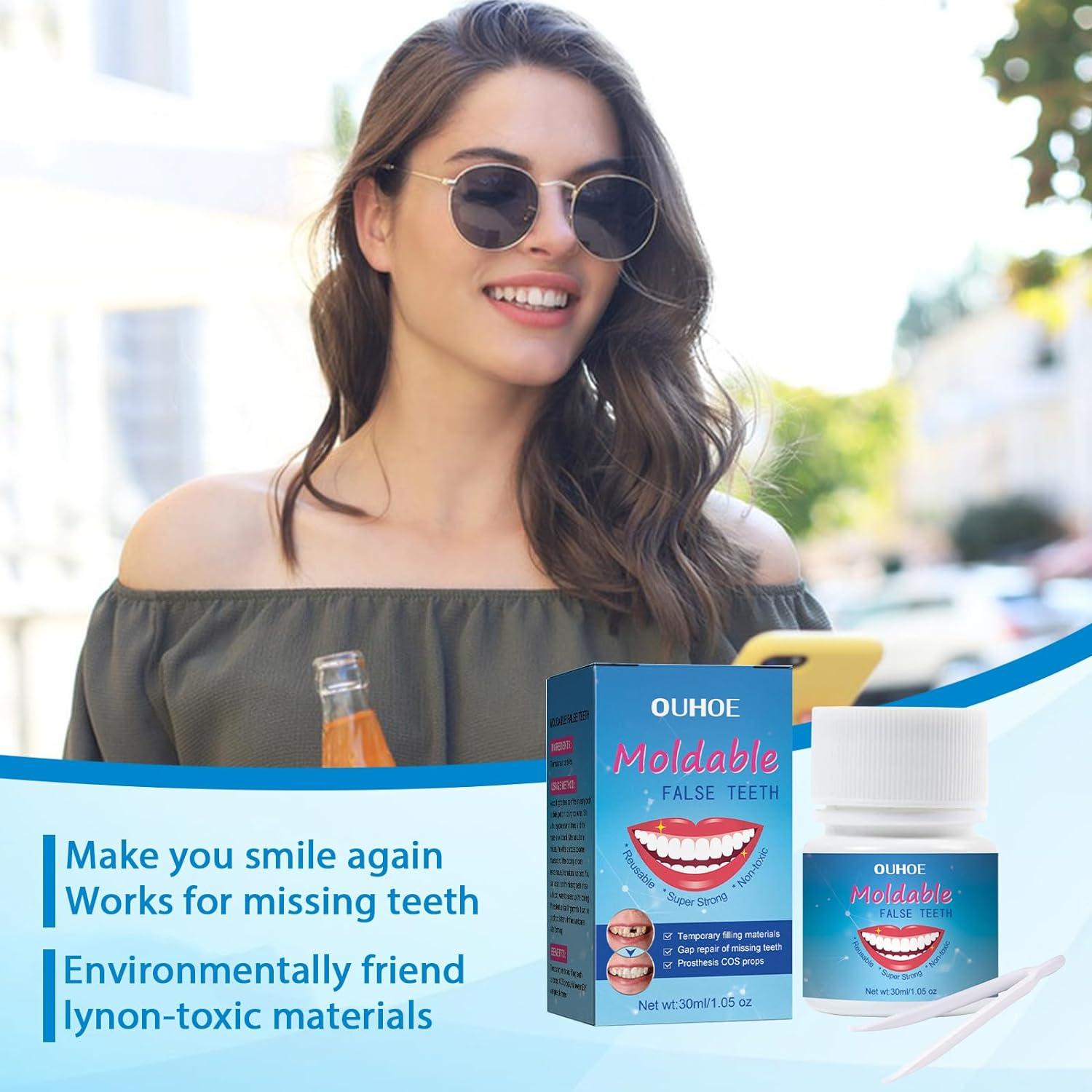 Temporary Tooth Filling Tooth Repair Kit with Tweezers DIY Temporary ...