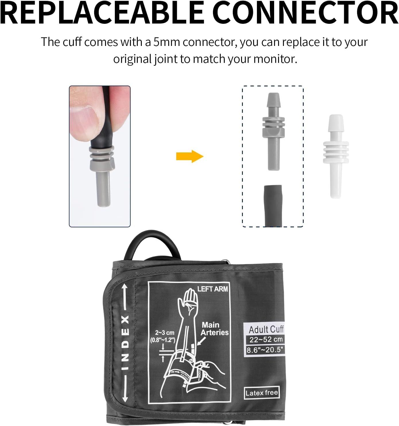 ISFORU Large Blood Pressure Cuff - Replacement Upper Arm Cuff for ...