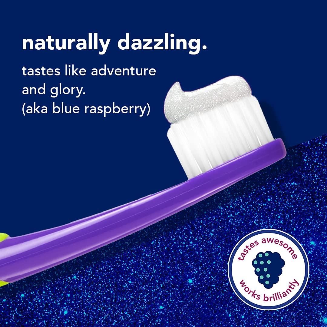 Hello Kids Dragon Dazzle Blue Raspberry Toothpaste - Vegan, SLS Free, 4 ...