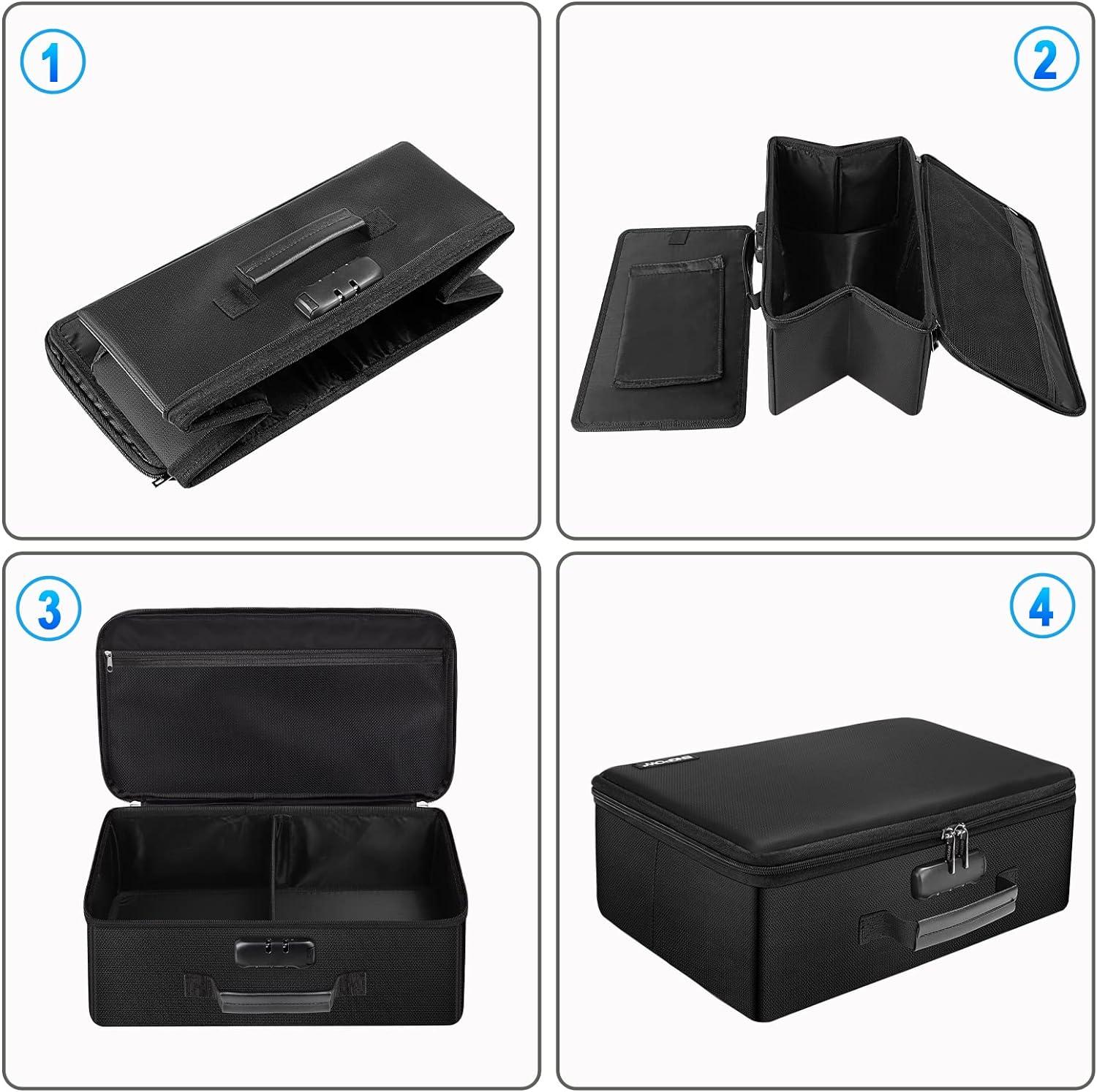 ENGPOW Fireproof Photo Storage Box with Lock - Organize & Protect ...