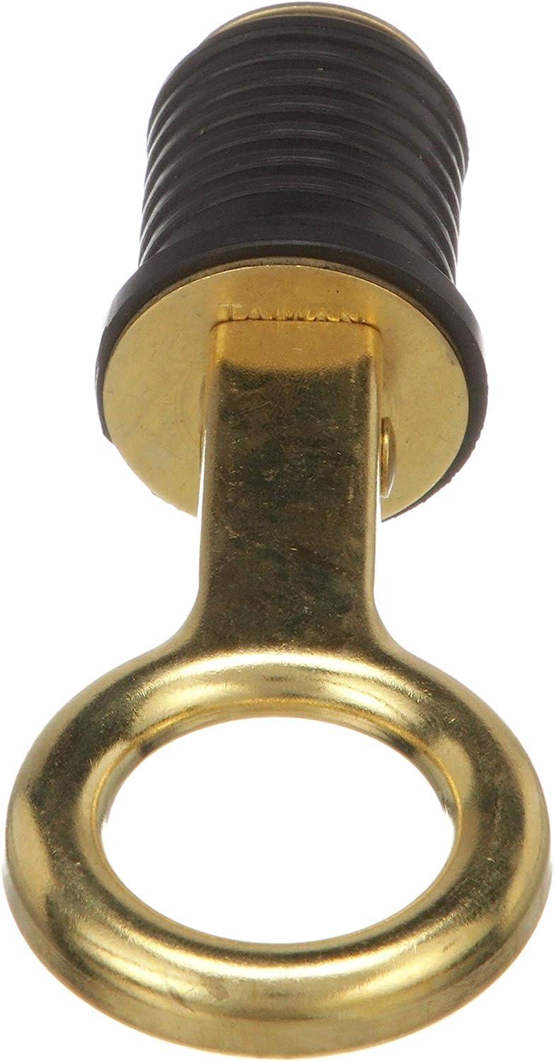 Attwood 7524A7 Snap-Handle Drain Plug - 1 Diameter, Brass Handle ...