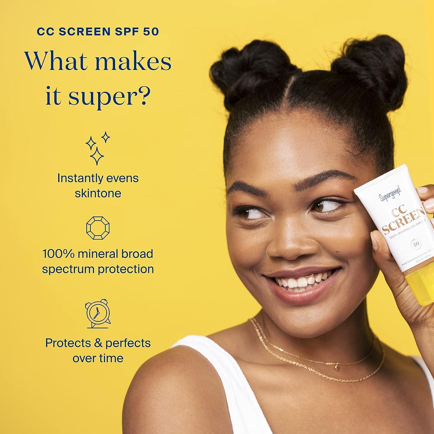 Supergoop! CC Screen SPF 50 PA++++ Mineral CC Cream - Tinted ...
