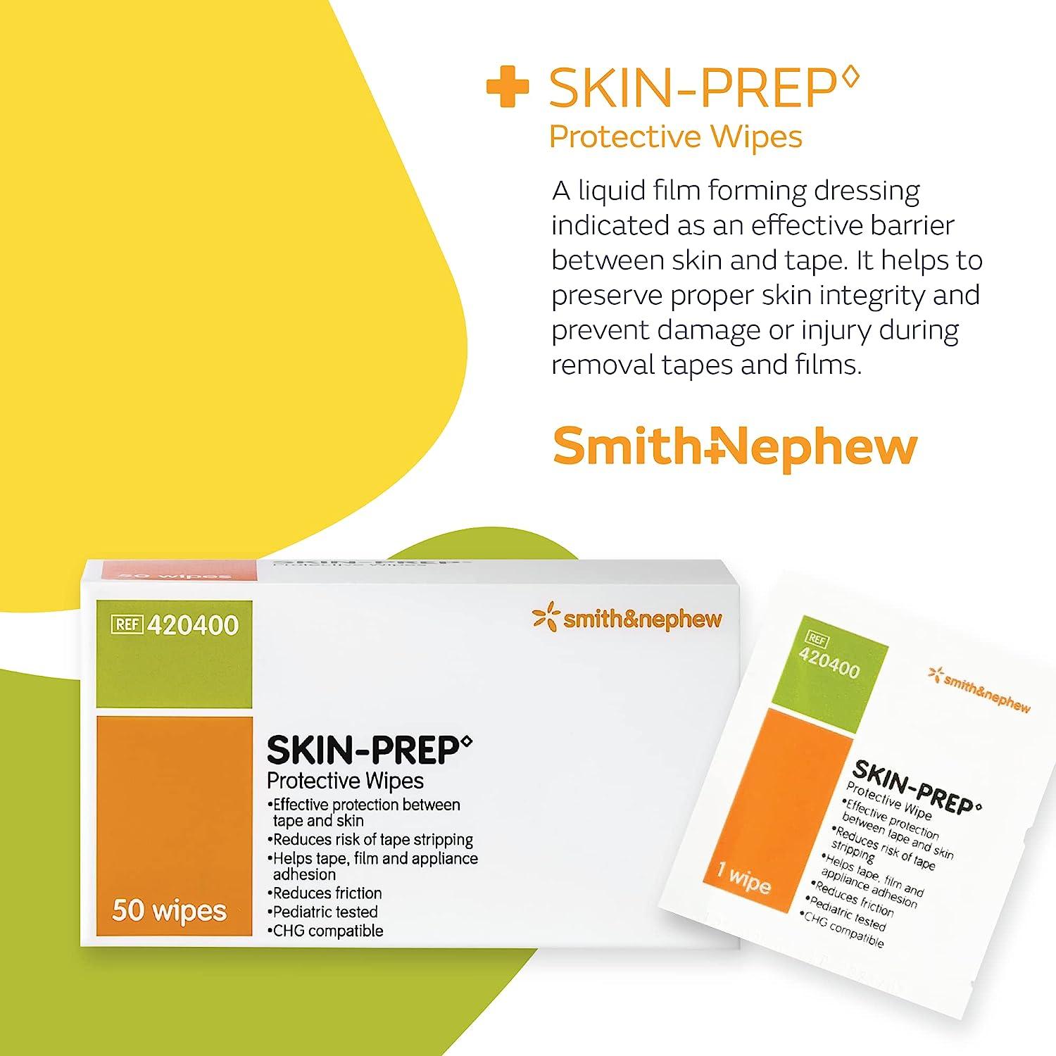 Smith+Nephew SKIN-PREP Wipes - Protective Dressing Wipes with Skin ...