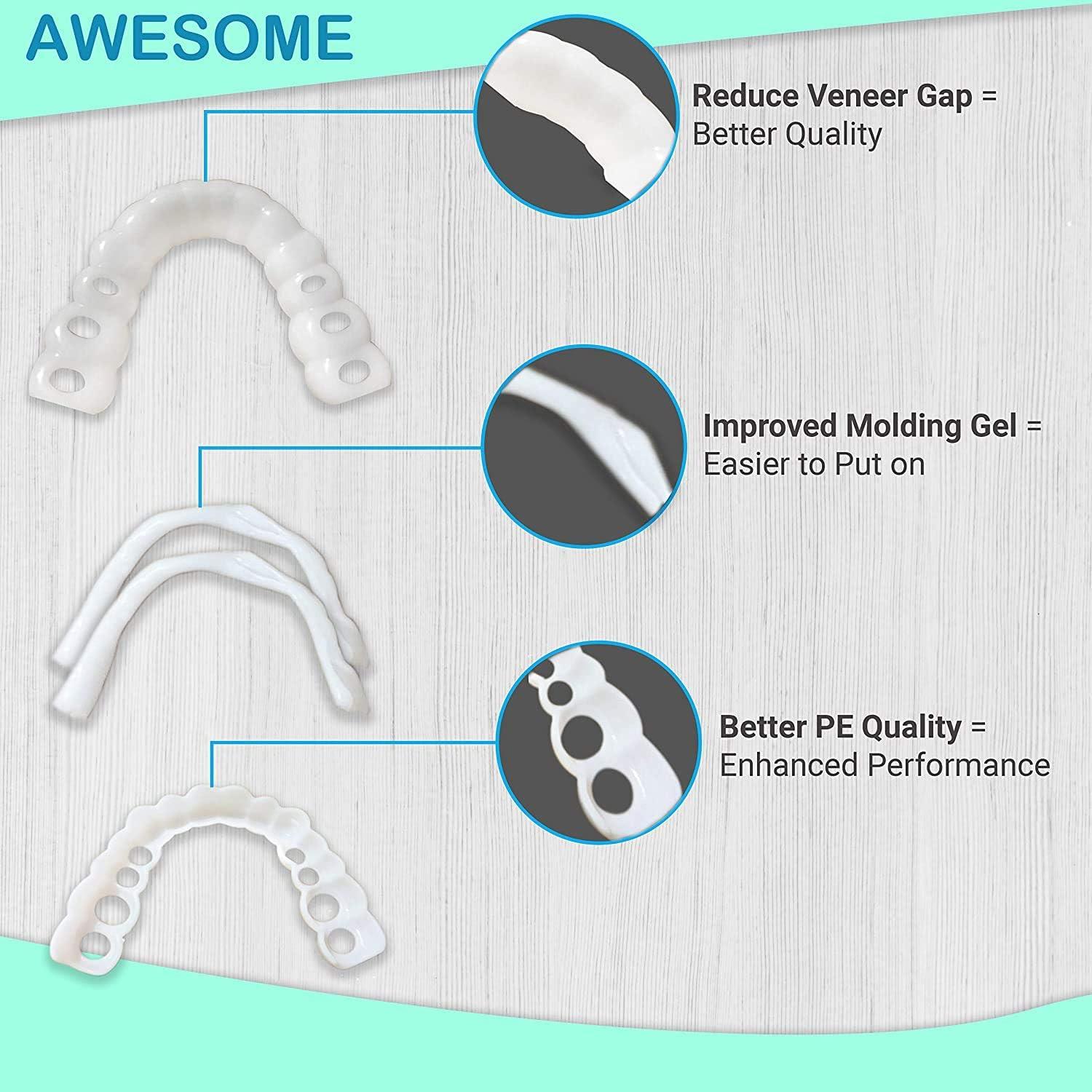 Temporary Tooth Fake Teeth for Missing Teeth - Instant DIY Smile Makeover