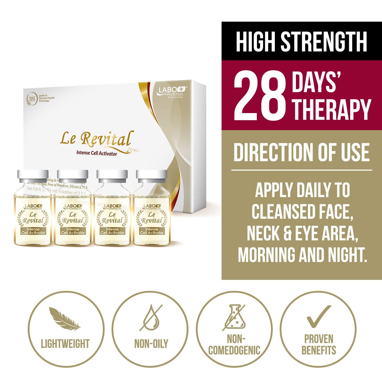 Le Revital 98% Nano Placenta Extract Serum - Anti-Aging Hydrating ...