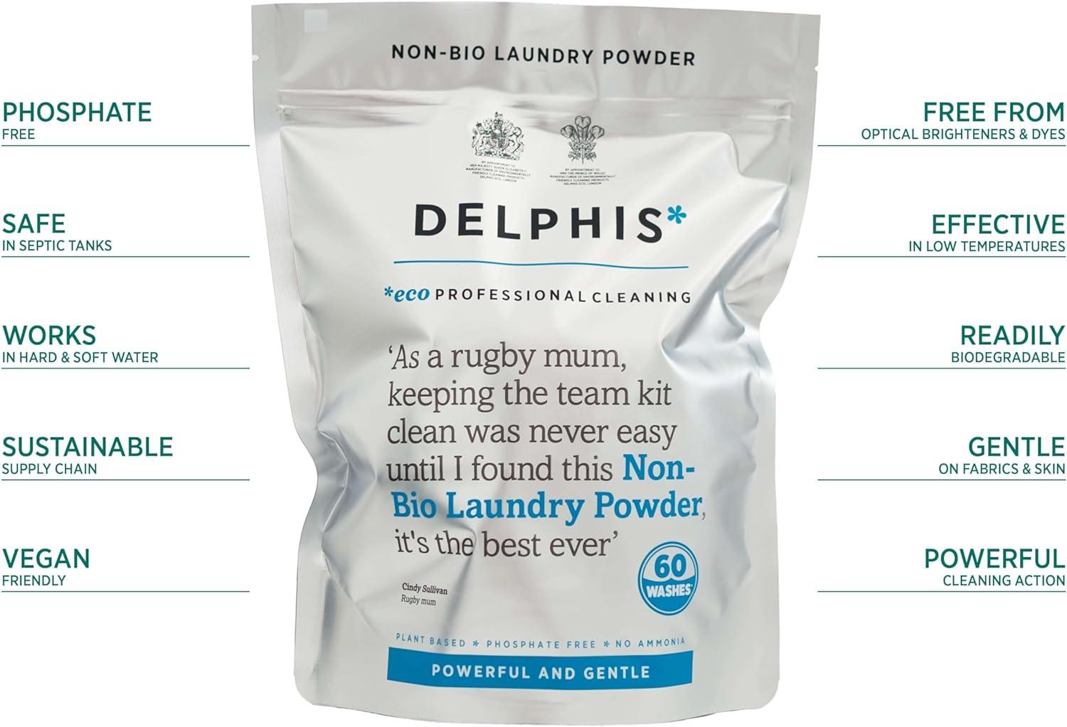 Delphis Eco Non-Bio Washing Powder + Free Collectors Tin | | 60 Washes ...