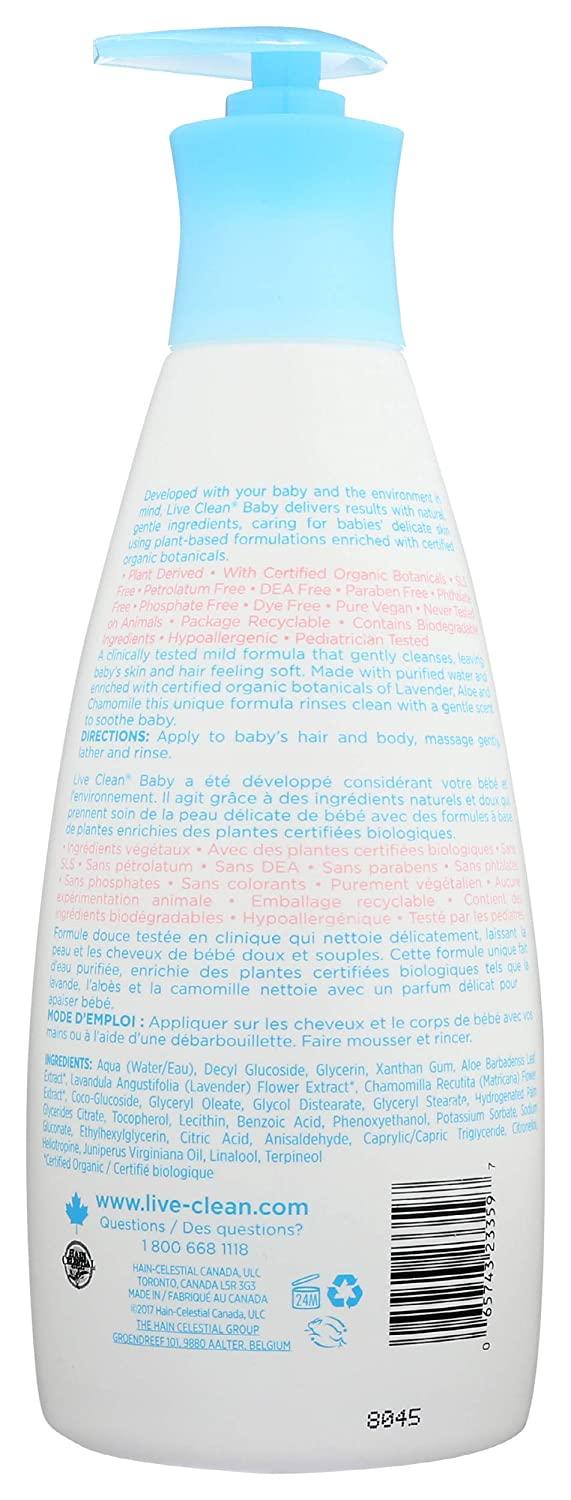 Buy LIVE CLEAN Tearless Shampoo 25 OZ | Gentle & Natural Hair Care ...