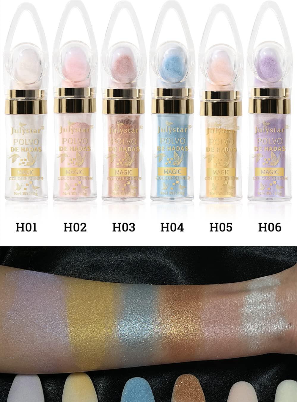 Fairy Powder Highlighter Stick - 3 Colors | Glitter Sparkle Face & Body Highlight | High Gloss ...
