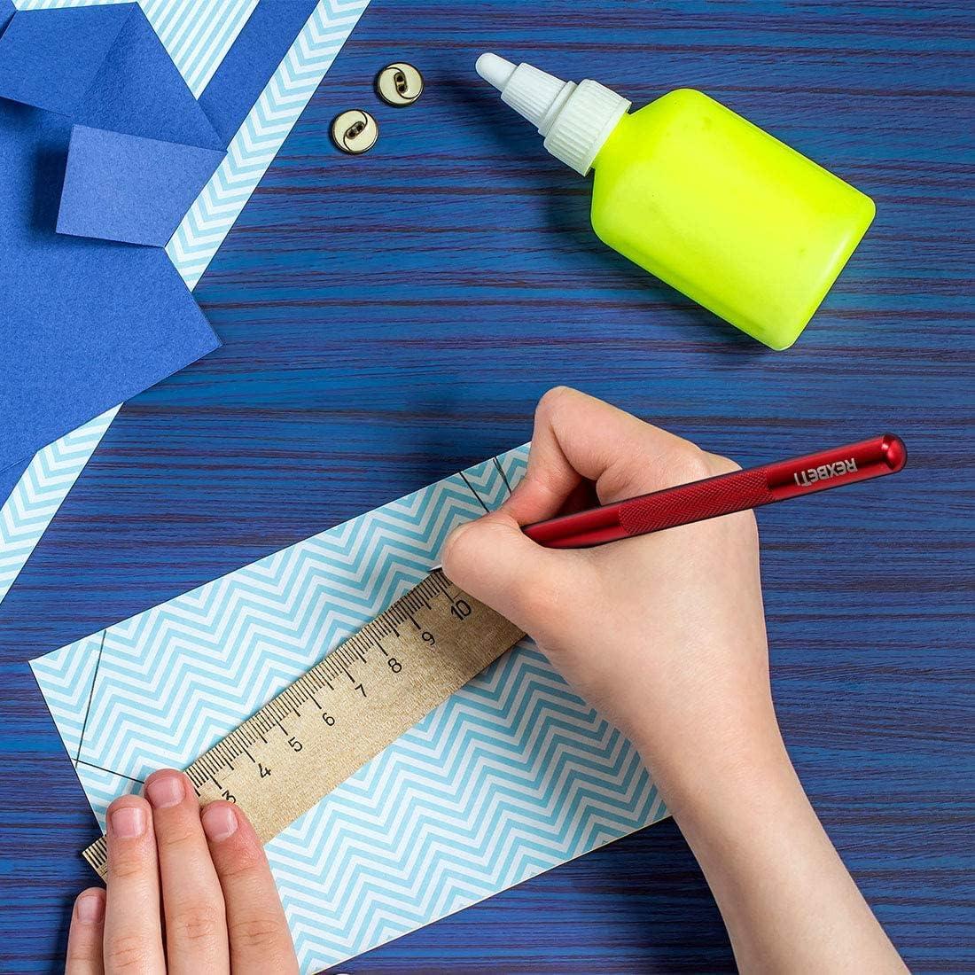 Rexbeti 16 Piece Precision Hobby Craft Knife Set with 10 Refill SK5 Blades - Ideal for Halloween ...