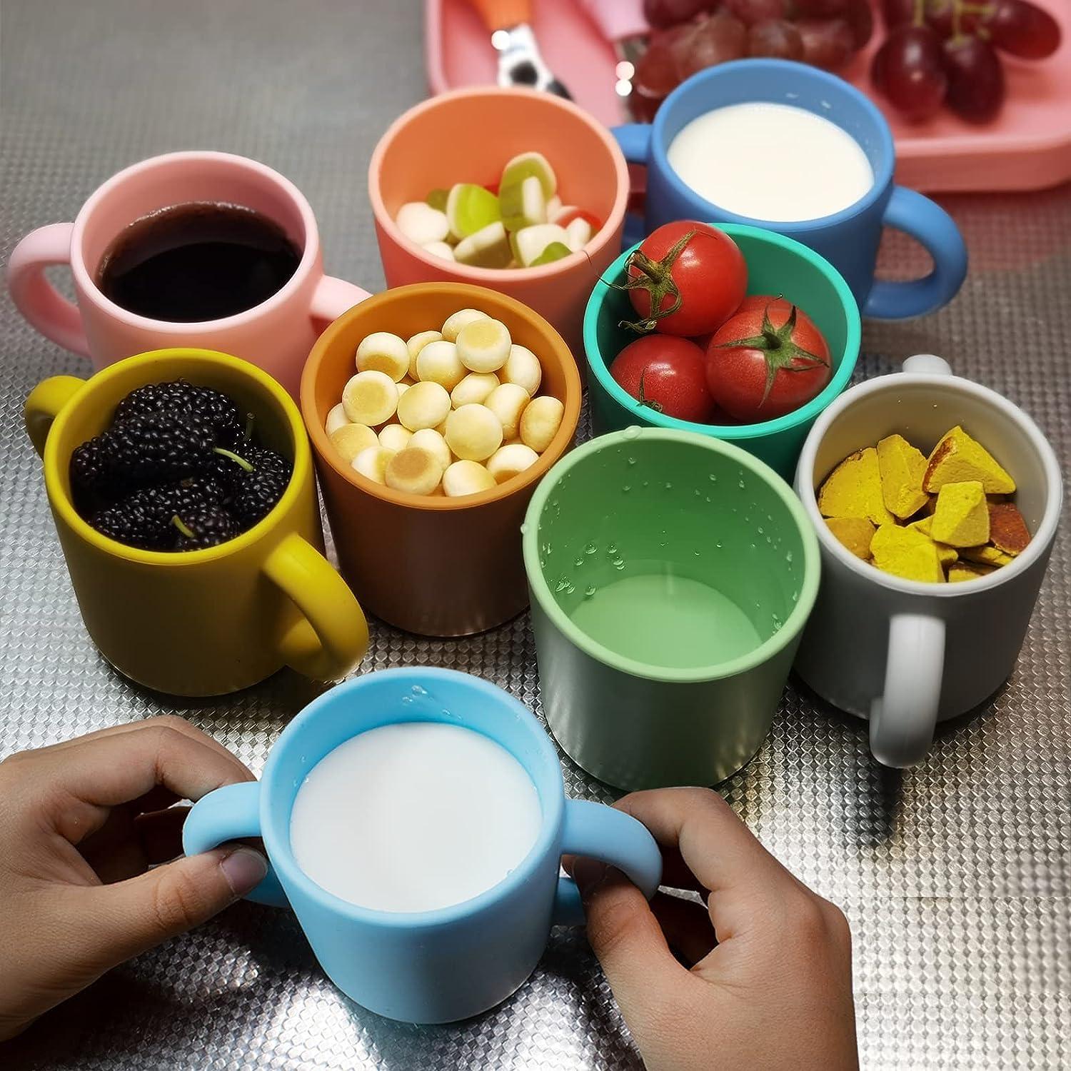 Silicone Training Cup for Infants - 5oz Open Cup with Handles ...