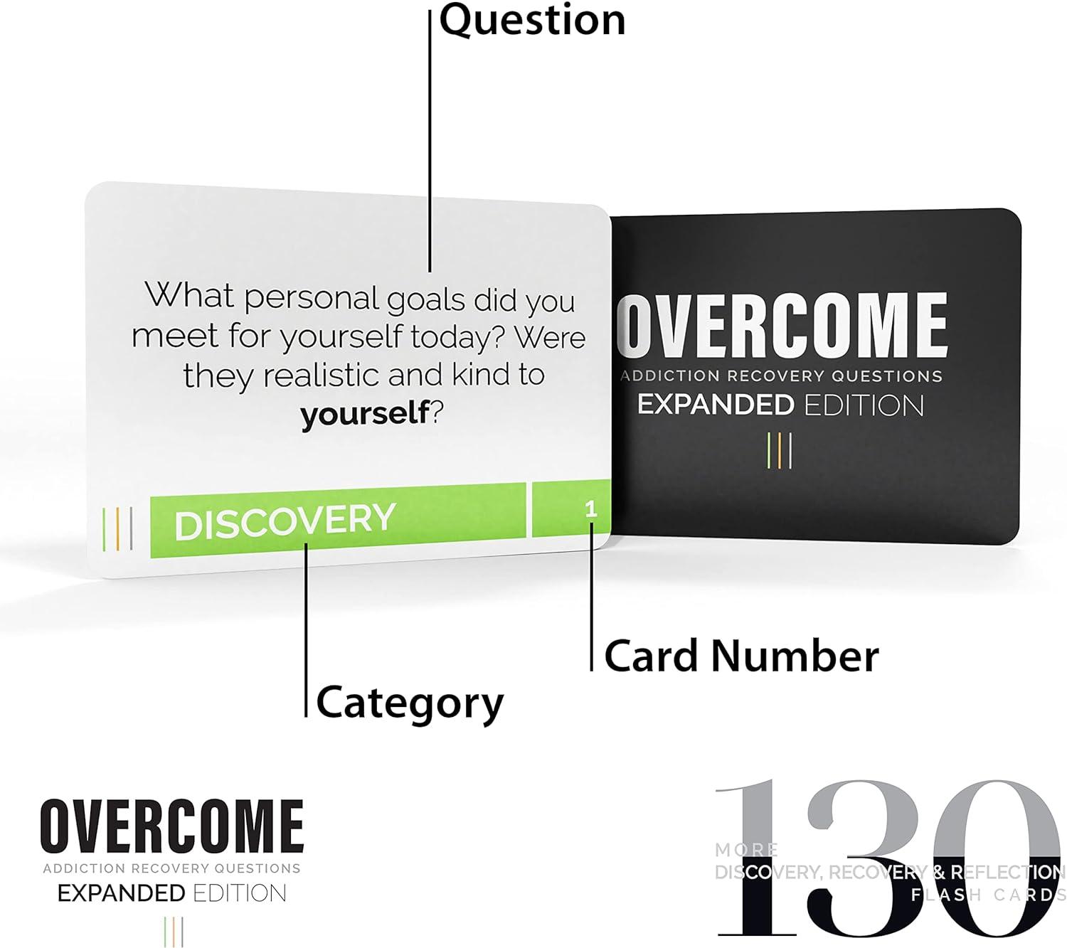 Expanded Addiction Recovery Questions Therapy Game - 130 Cards for ...