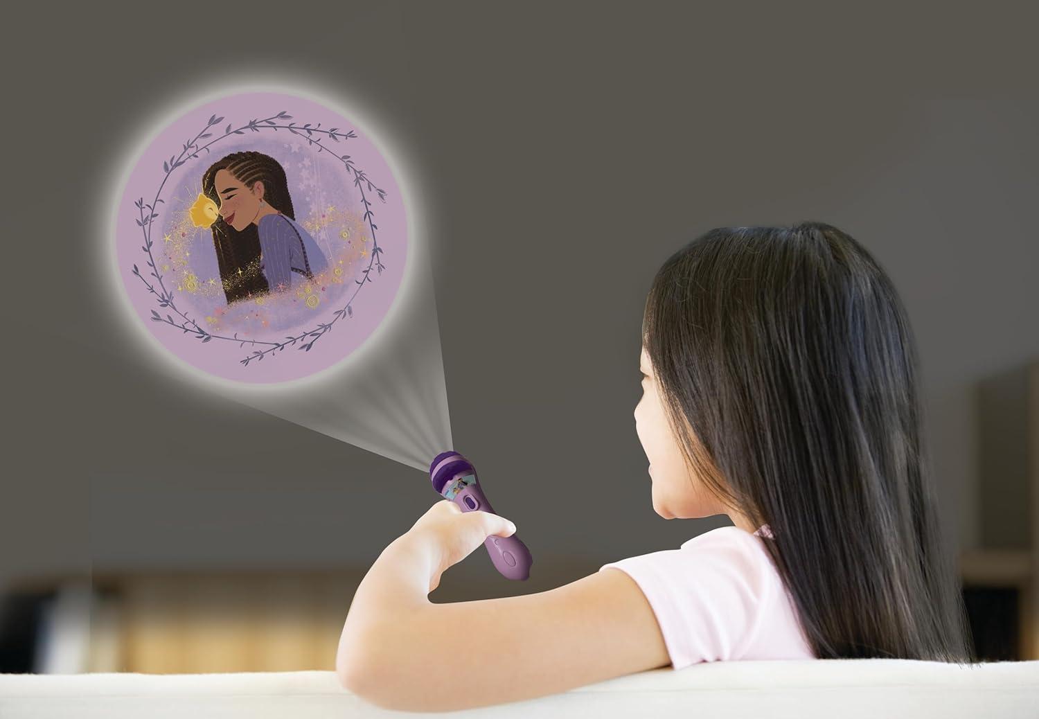 Disney Wish Torch Light and Projector - 3 Discs, 24 Images - Purple ...