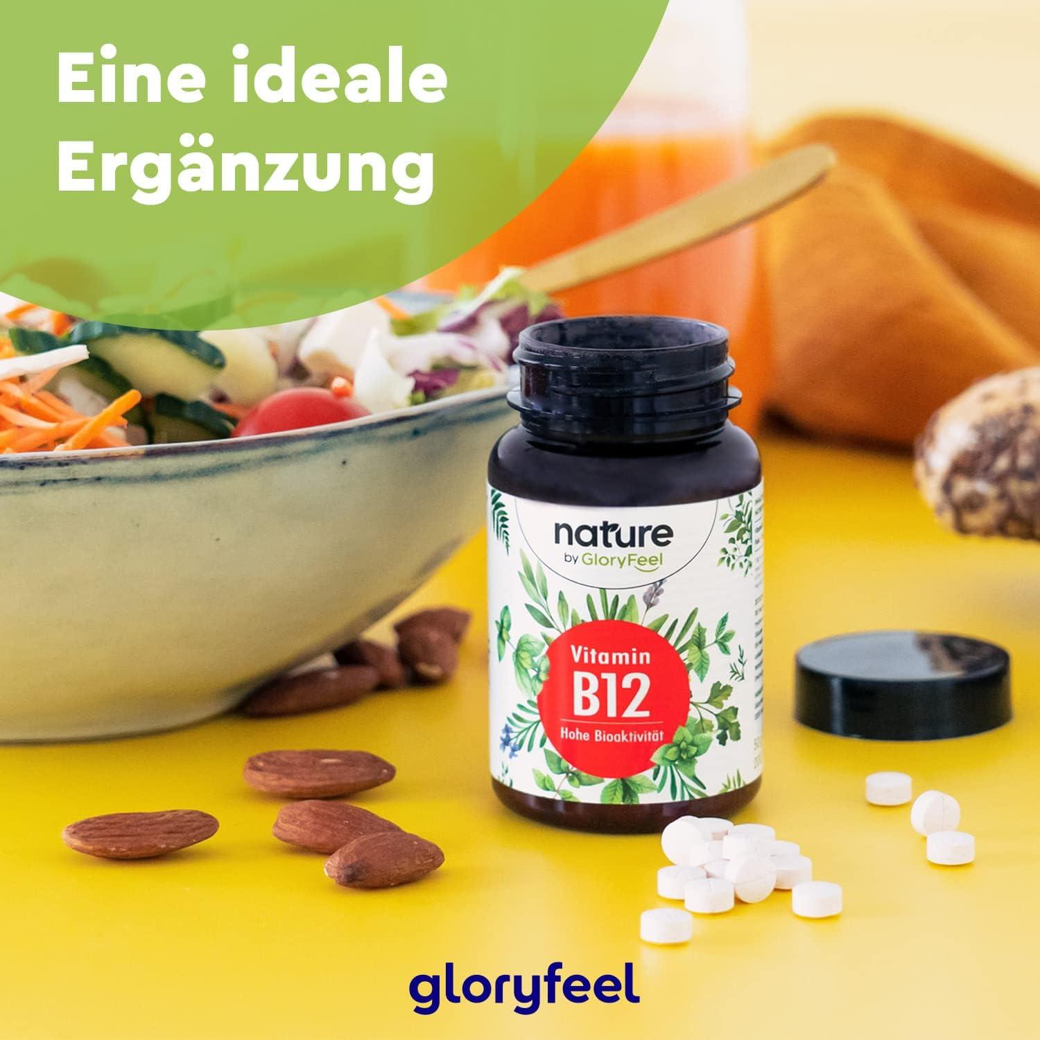 Premium Vegan Vitamin B12 Tablets (200 pcs) - Bioactive Forms + Folic ...