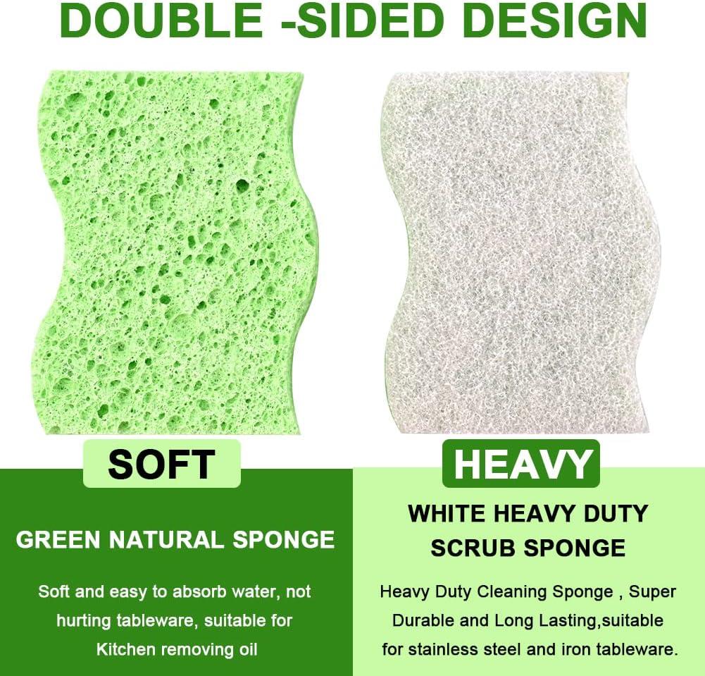 10 Natural Kitchen Sponges - Eco-Friendly Coconut & Cellulose Sponges ...