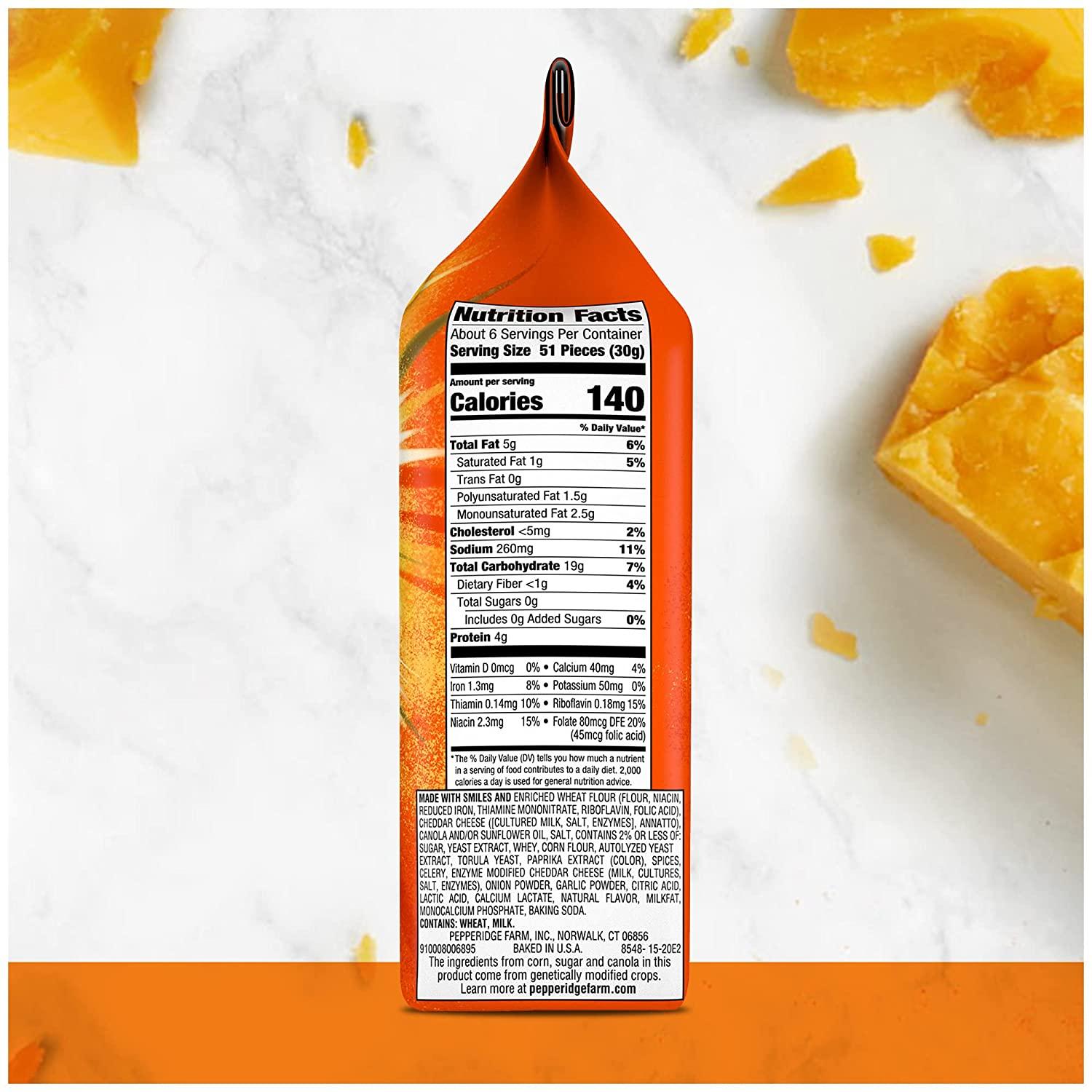 Goldfish Nutrition Label